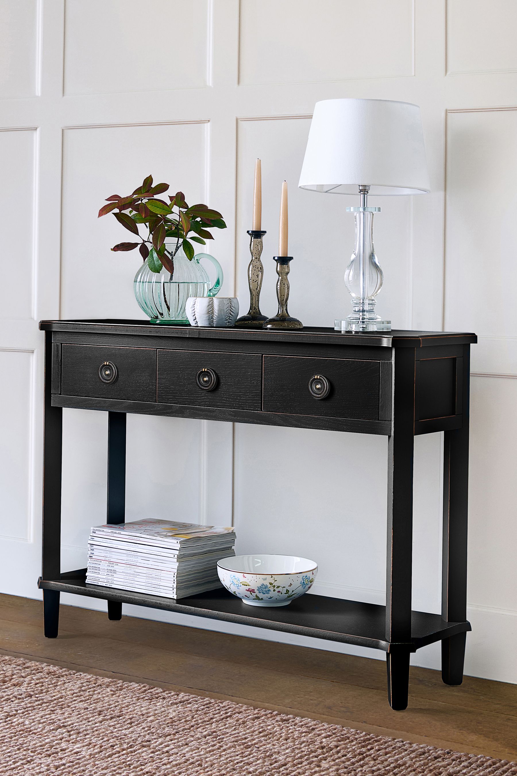 Buy Laura Ashley Henshaw 3 Drawer Console Table from the Laura Ashley ...
