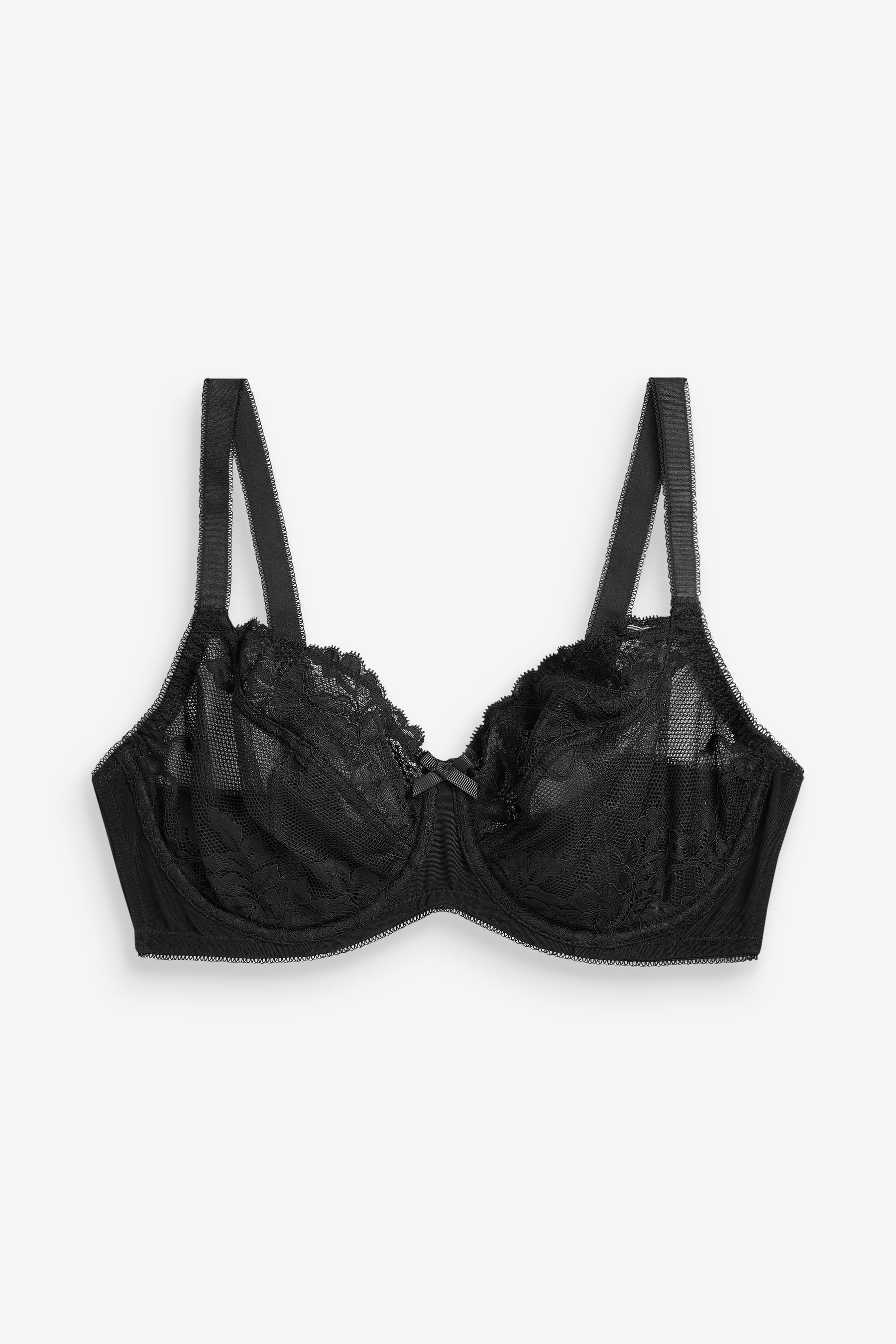 Buy Black/White Non Pad Balcony DD+ Lace Bras 2 Pack from the Next UK ...