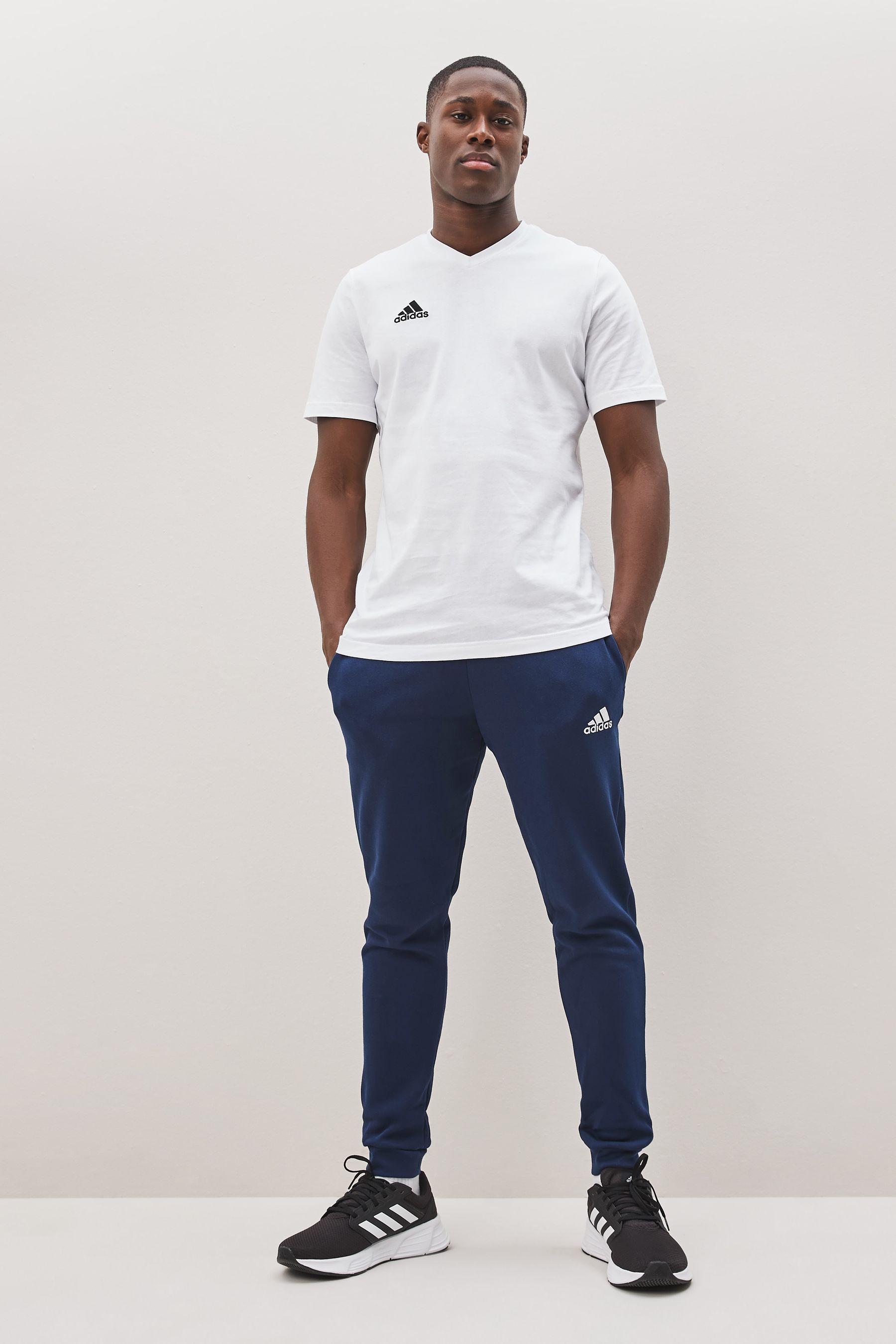 Buy adidas Navy Performance Football Entrada 22 Sweat Tracksuit Bottoms ...