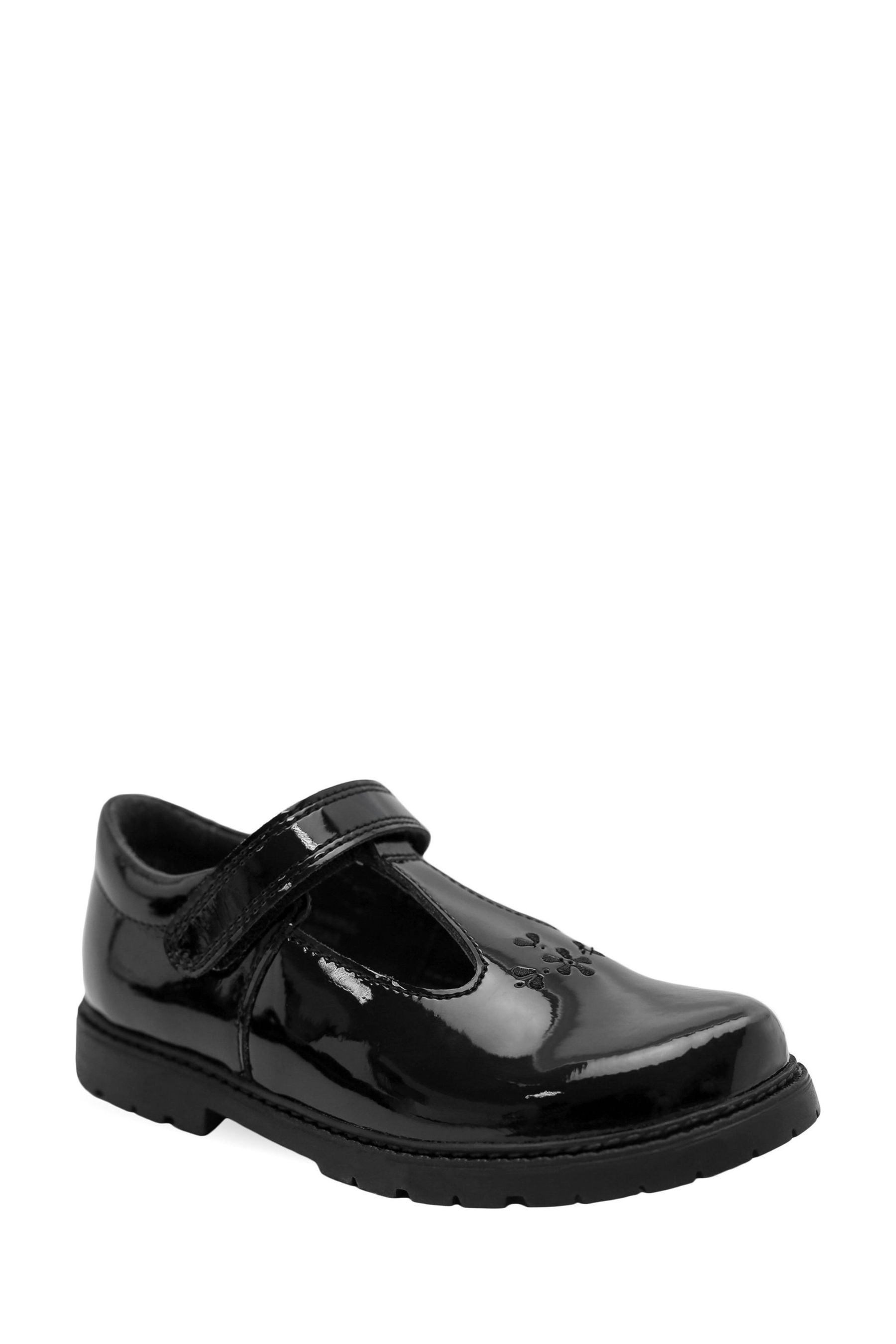 Buy Start-Rite Liberty Black Patent Leather T-Bar Smart Shoes F Fit ...