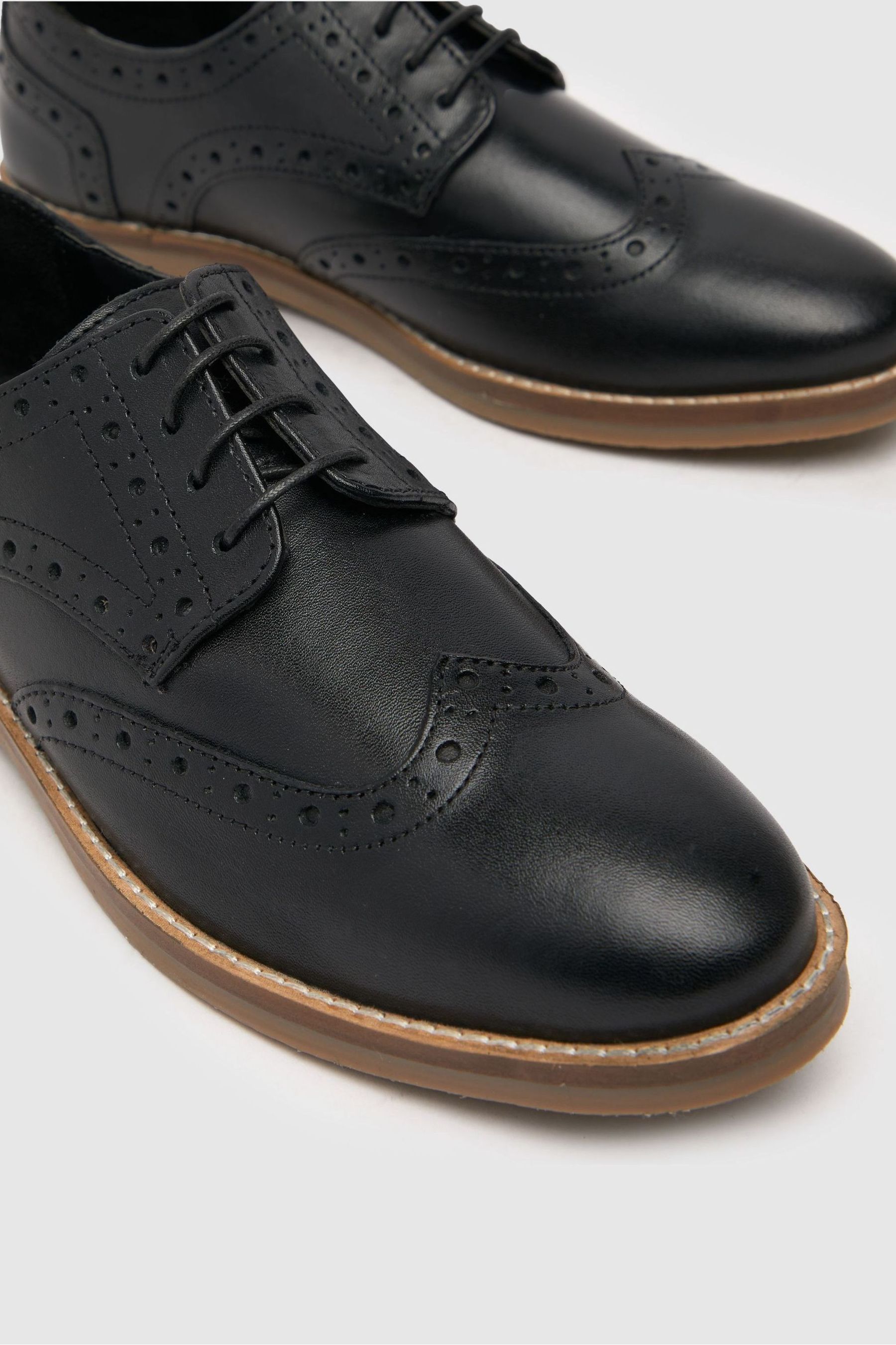 Buy Schuh Law Brogue Black Shoes from the Next UK online shop