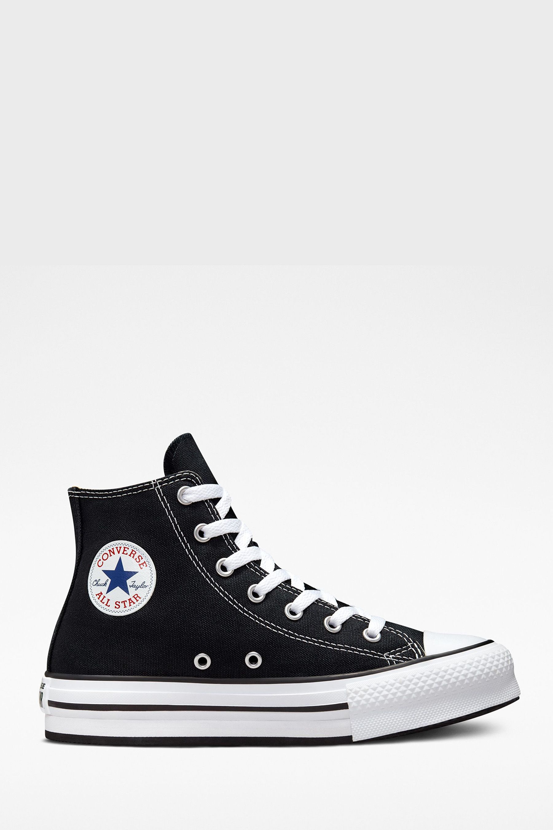 Buy Converse Black Eva Lift High Top Youth Trainers from the Next UK ...
