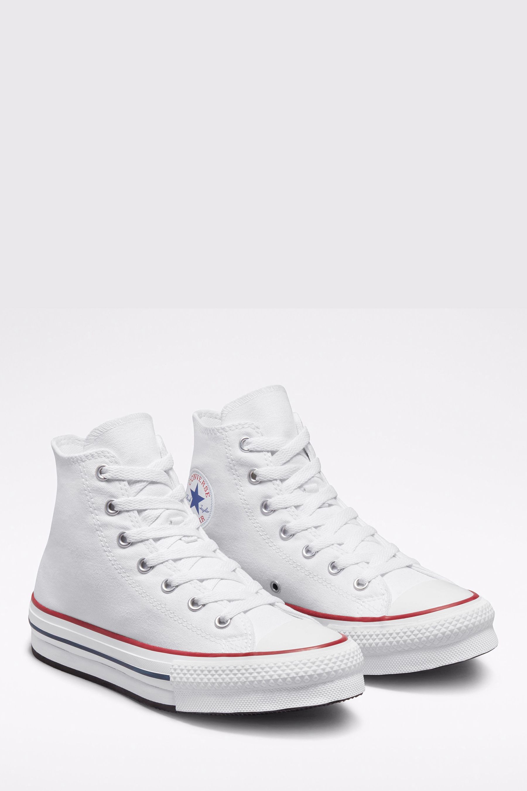 Buy Converse White Eva Lift High Top Youth Trainers from the Next UK ...