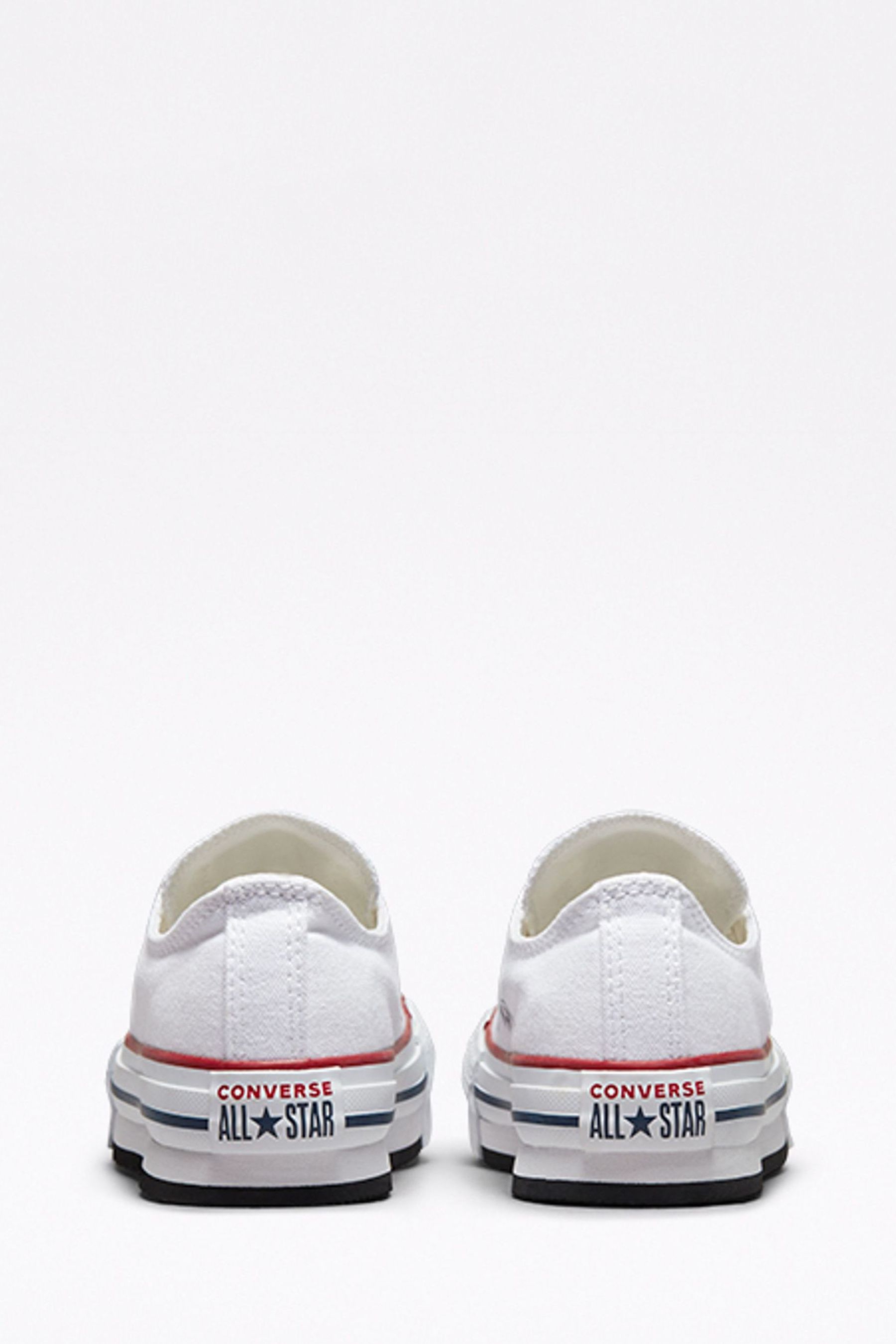 Buy Converse White Eva Lift Chuck Ox Junior Trainers from the Next UK ...