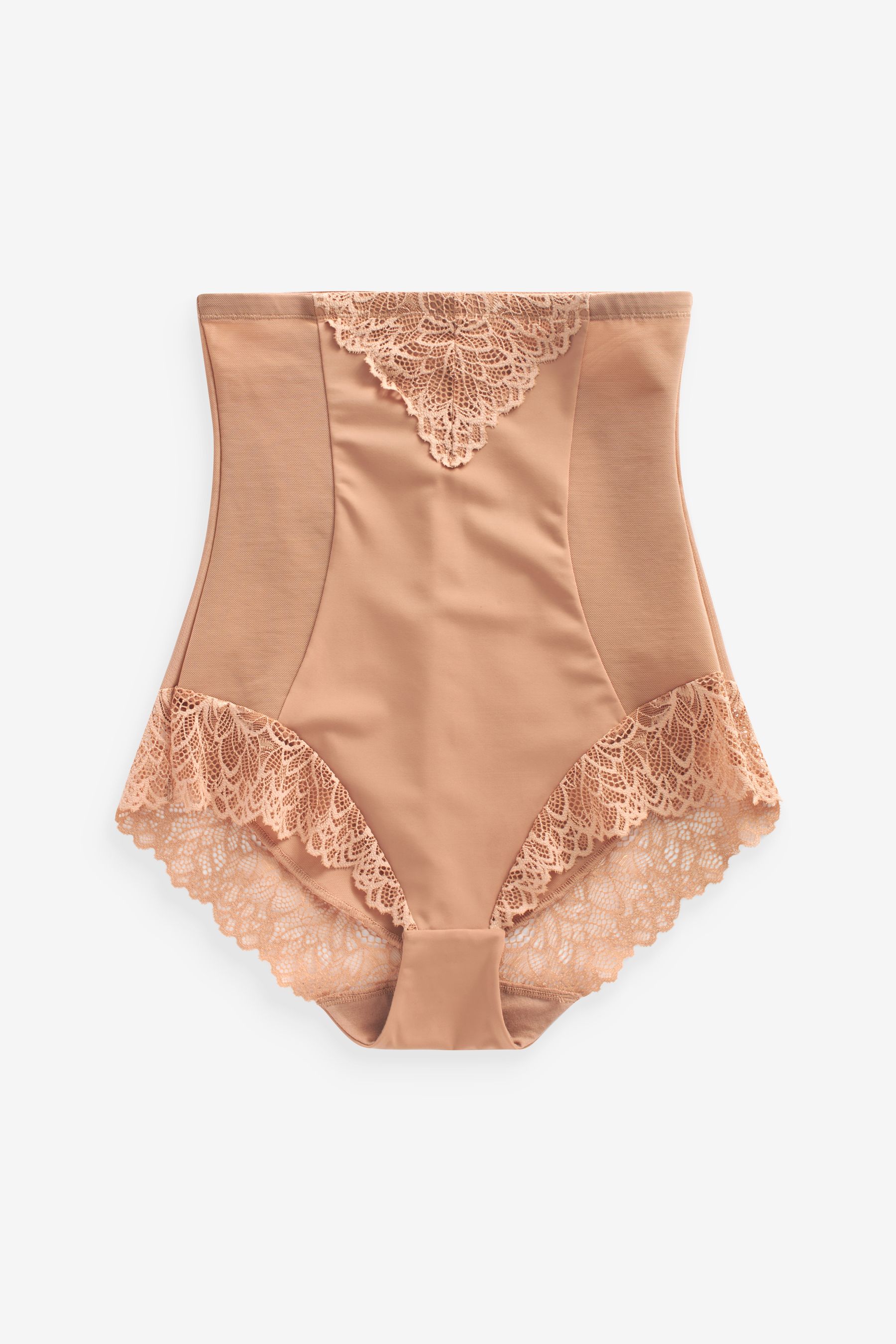 Buy Neutral/Tan Brown Super High Waist Briefs Firm Tummy Control ...