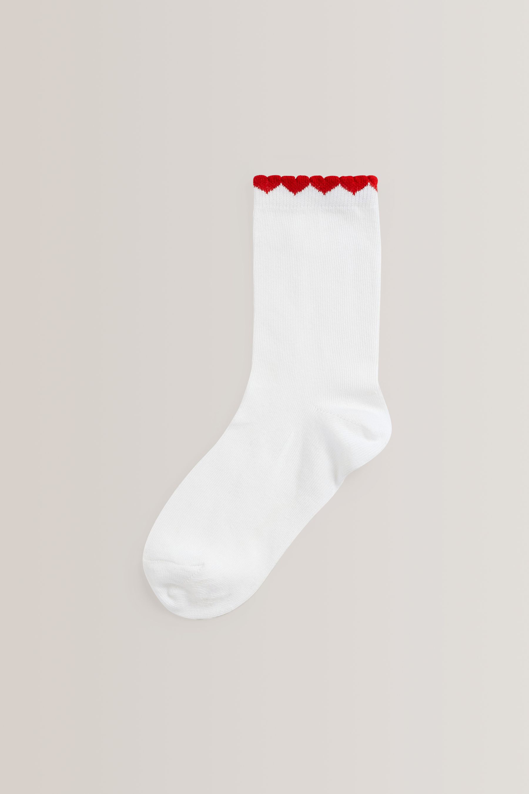 Buy Red 5 Pack Cotton Rich Gingham Ankle School Socks from the Next UK ...