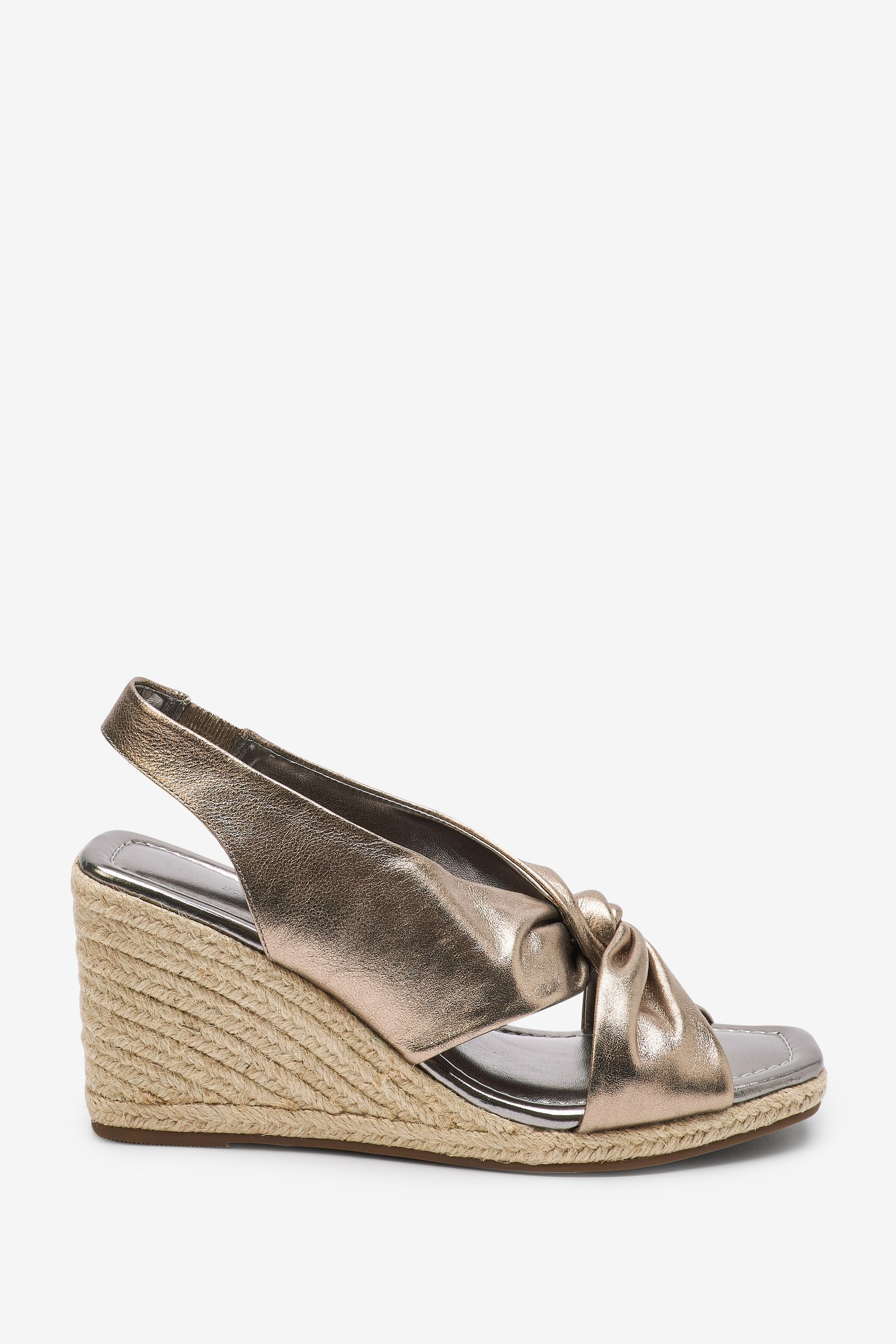 Buy Pewter Silver Signature Slingback Wedges from Next Ireland