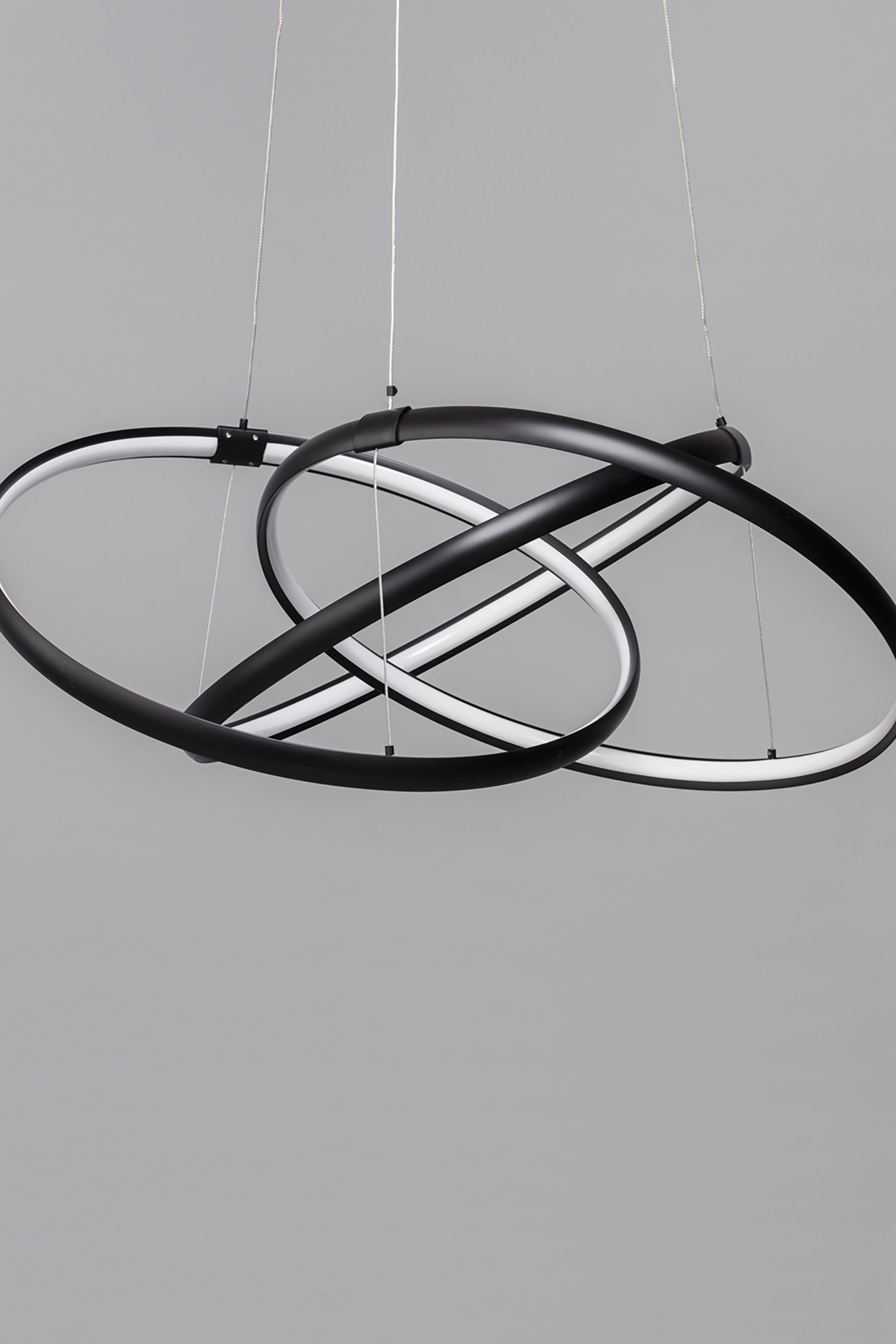 Buy BHS Black LED Triple Ring Ceiling Light Pendant from the Next UK ...