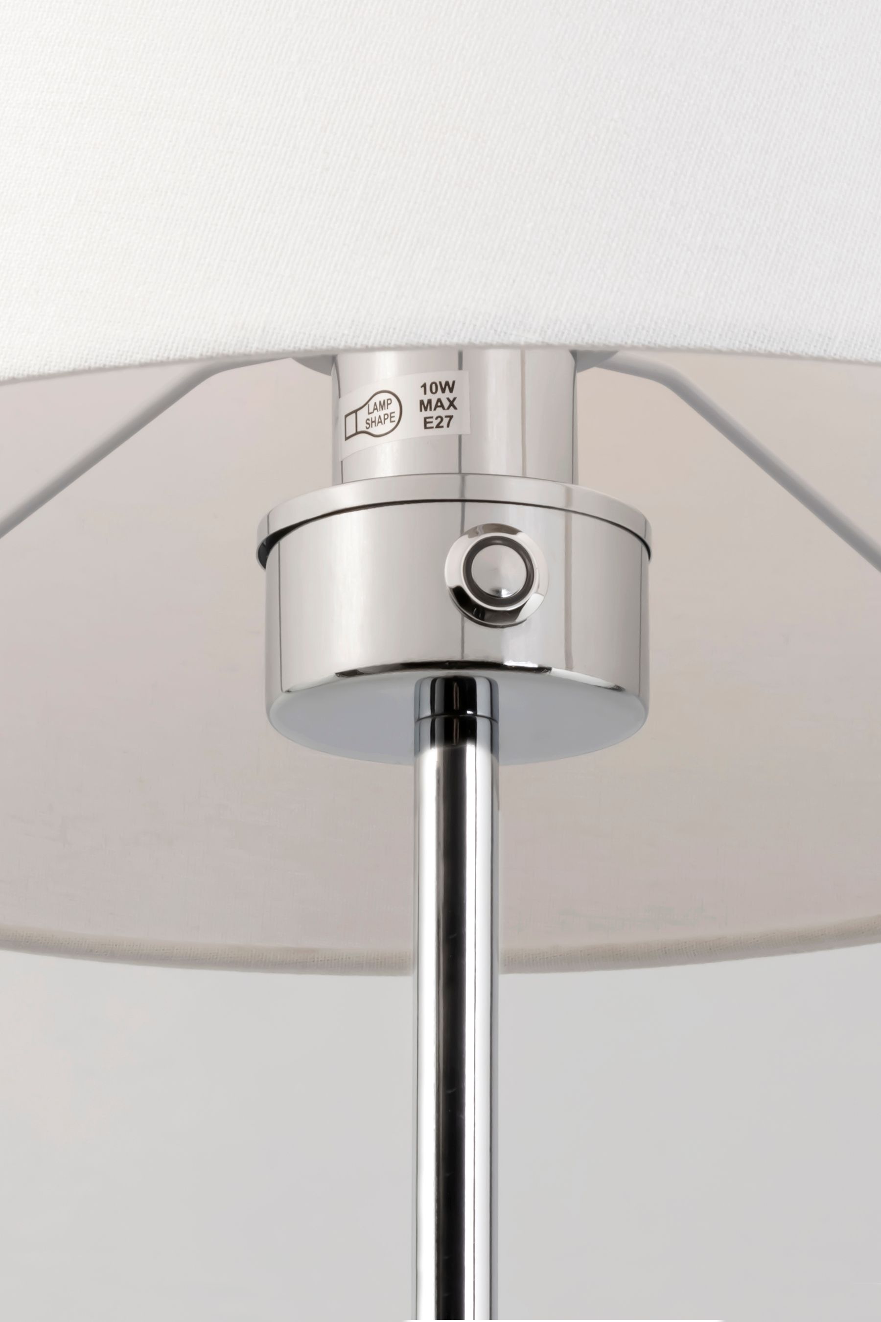 Buy BHS Chrome Mira Stem Touch Floor Lamp from the Next UK online shop