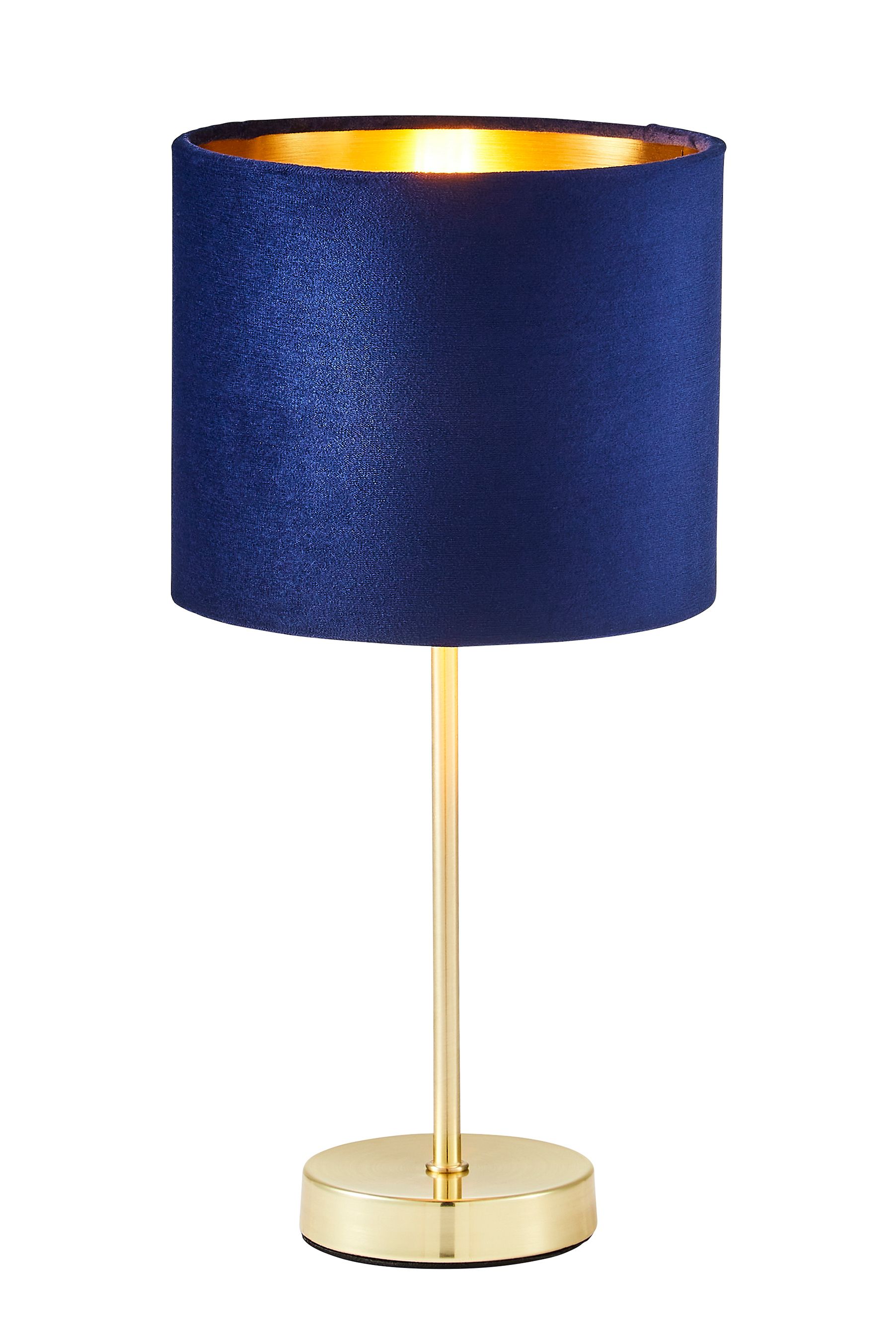 Buy BHS Blue Velvet Table Lamp from the Next UK online shop