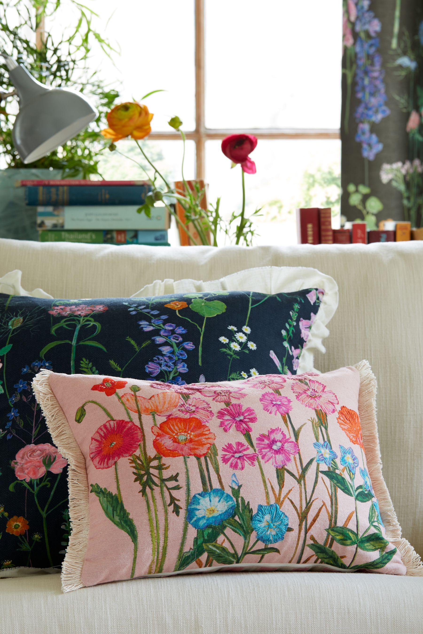 Buy Lucy Tiffney at Next Floral 100% Cotton Cushion from the Next UK ...