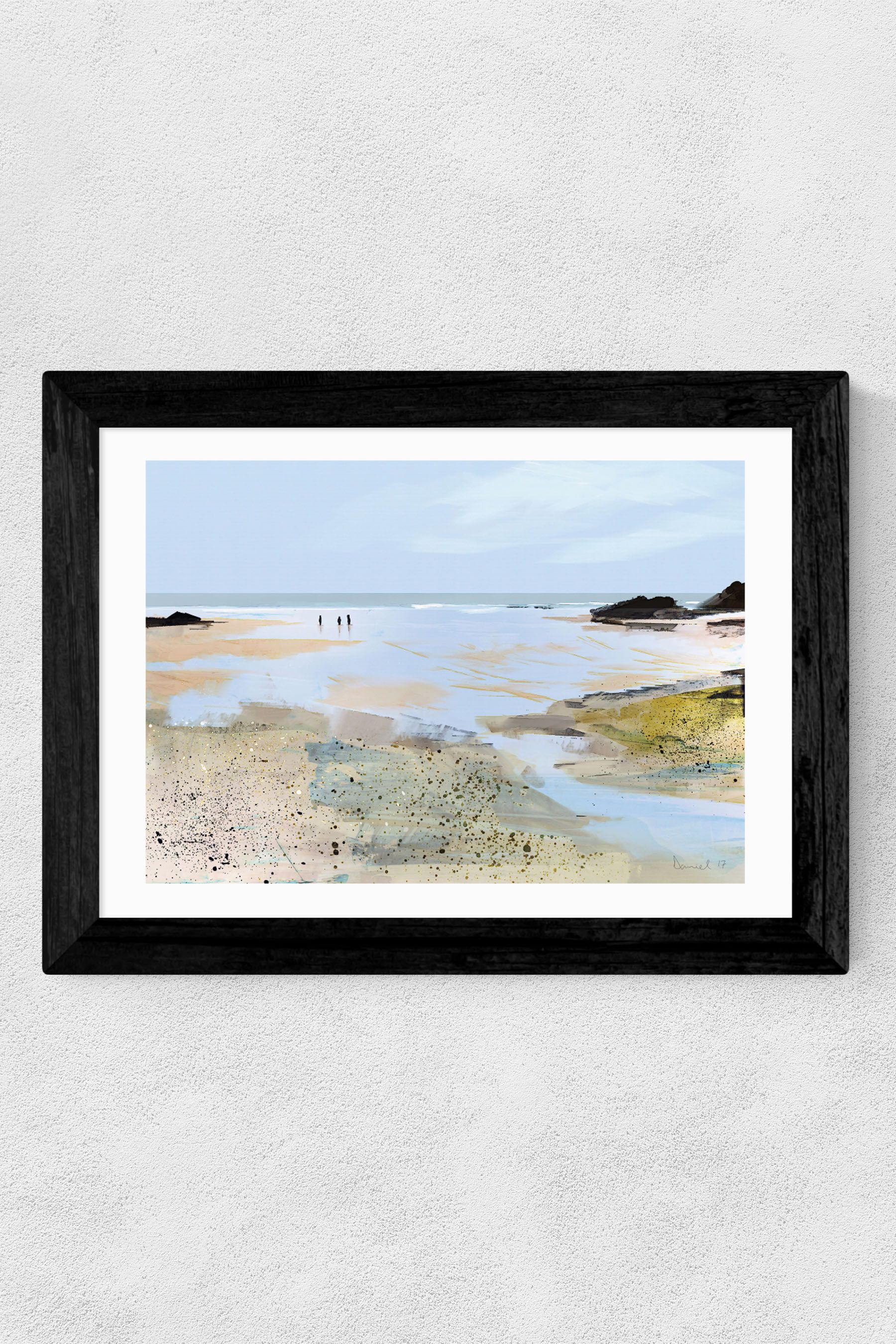 Buy East End Prints Tan Brown Sea View Print by Dan Hobday from the ...