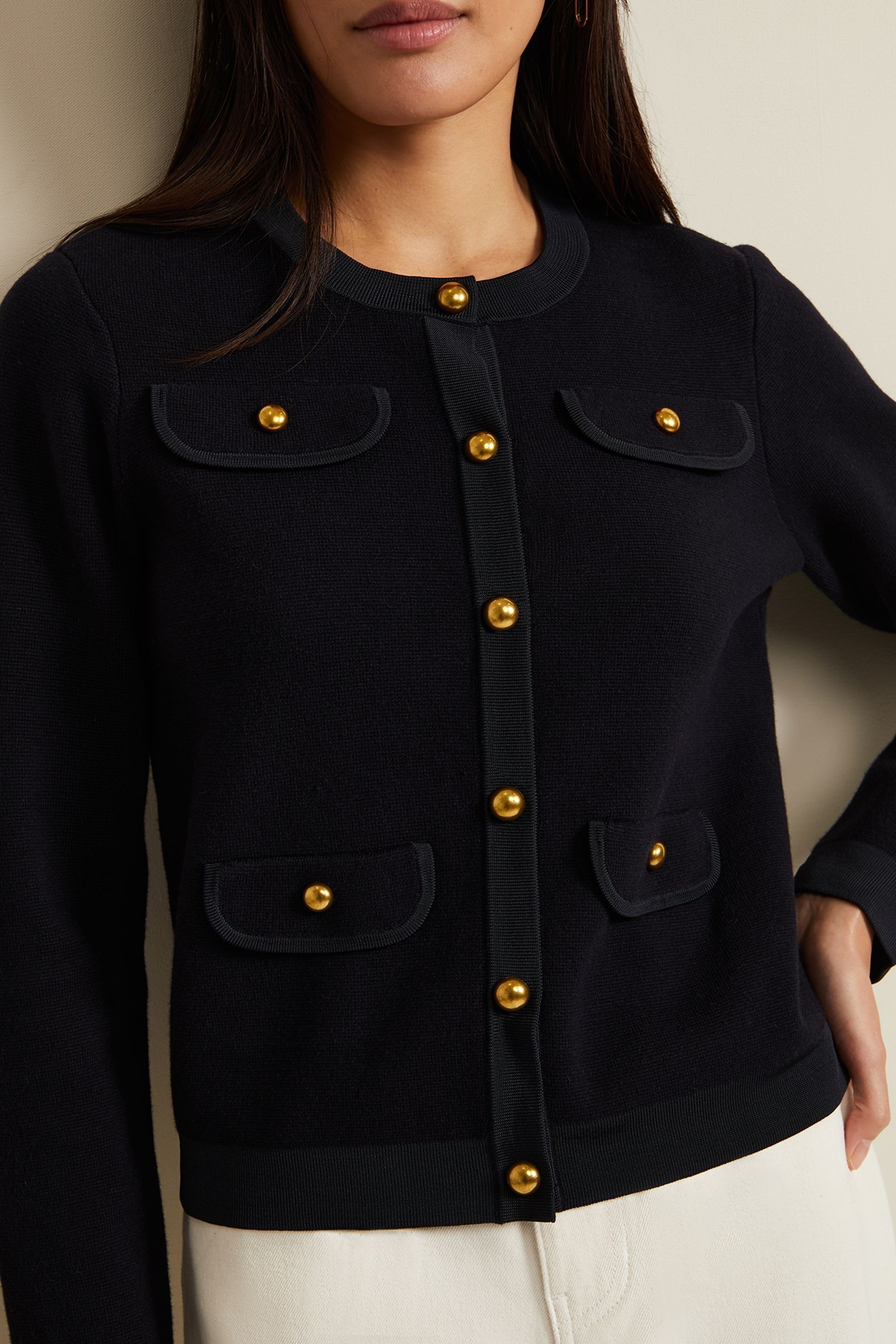 Buy Phase Eight Blue Libby Knitted Jacket from the Next UK online shop