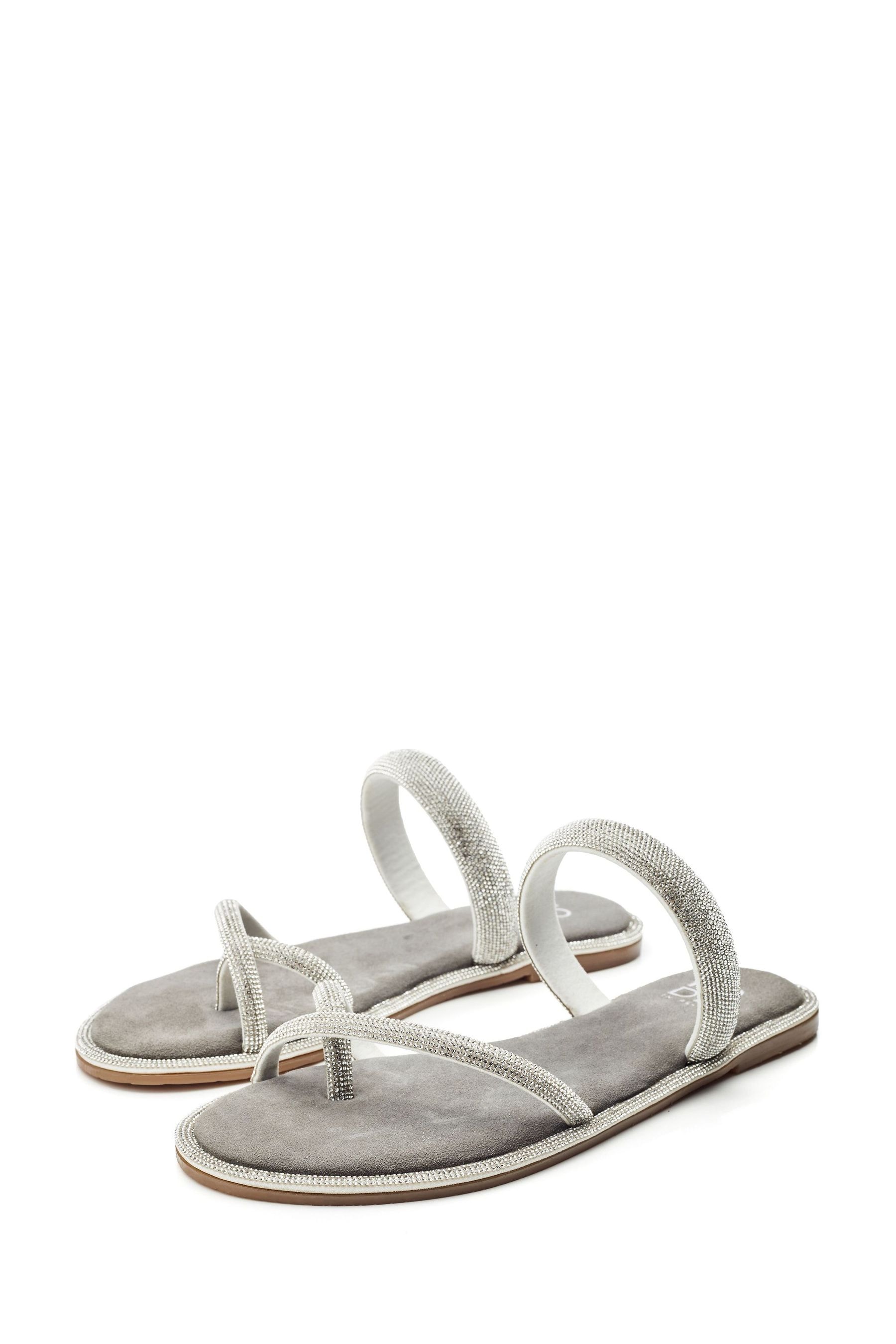 Buy Moda in Pelle Ottie Toe Loop Glitz Sliders from the Next UK online shop
