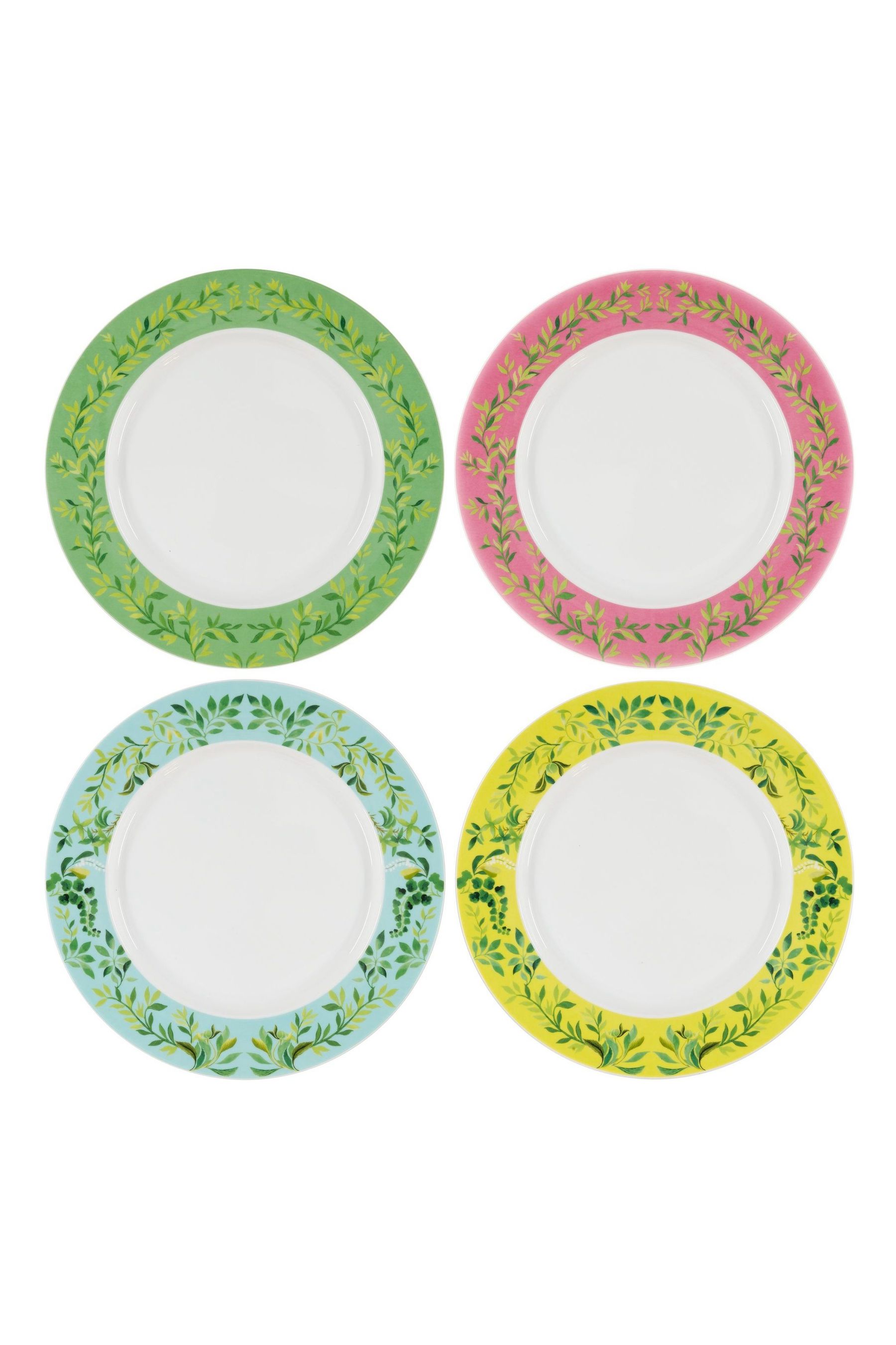 Buy Designers Guild Ikebana Damask Dinner Plates Set Of 4 from the Next ...
