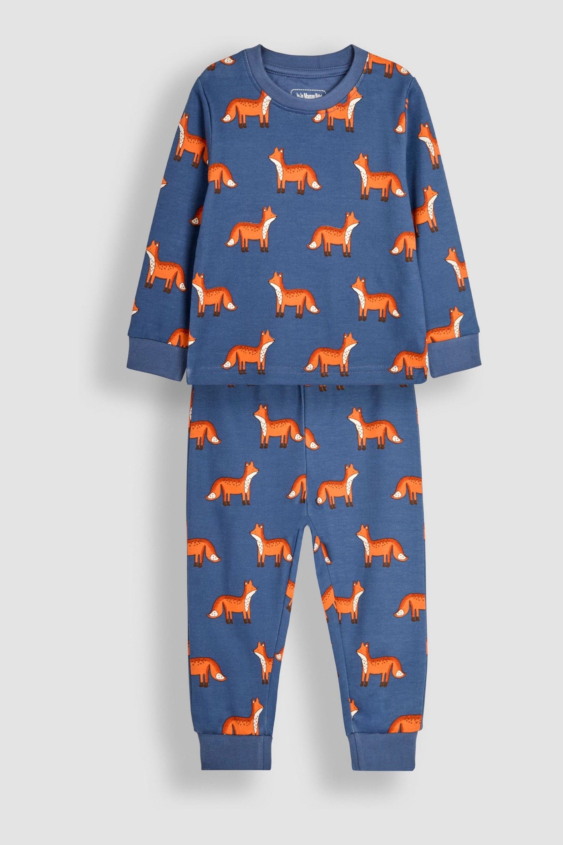 Buy JoJo Maman Bébé Blue Fox Jersey Pyjamas from the Next UK online shop