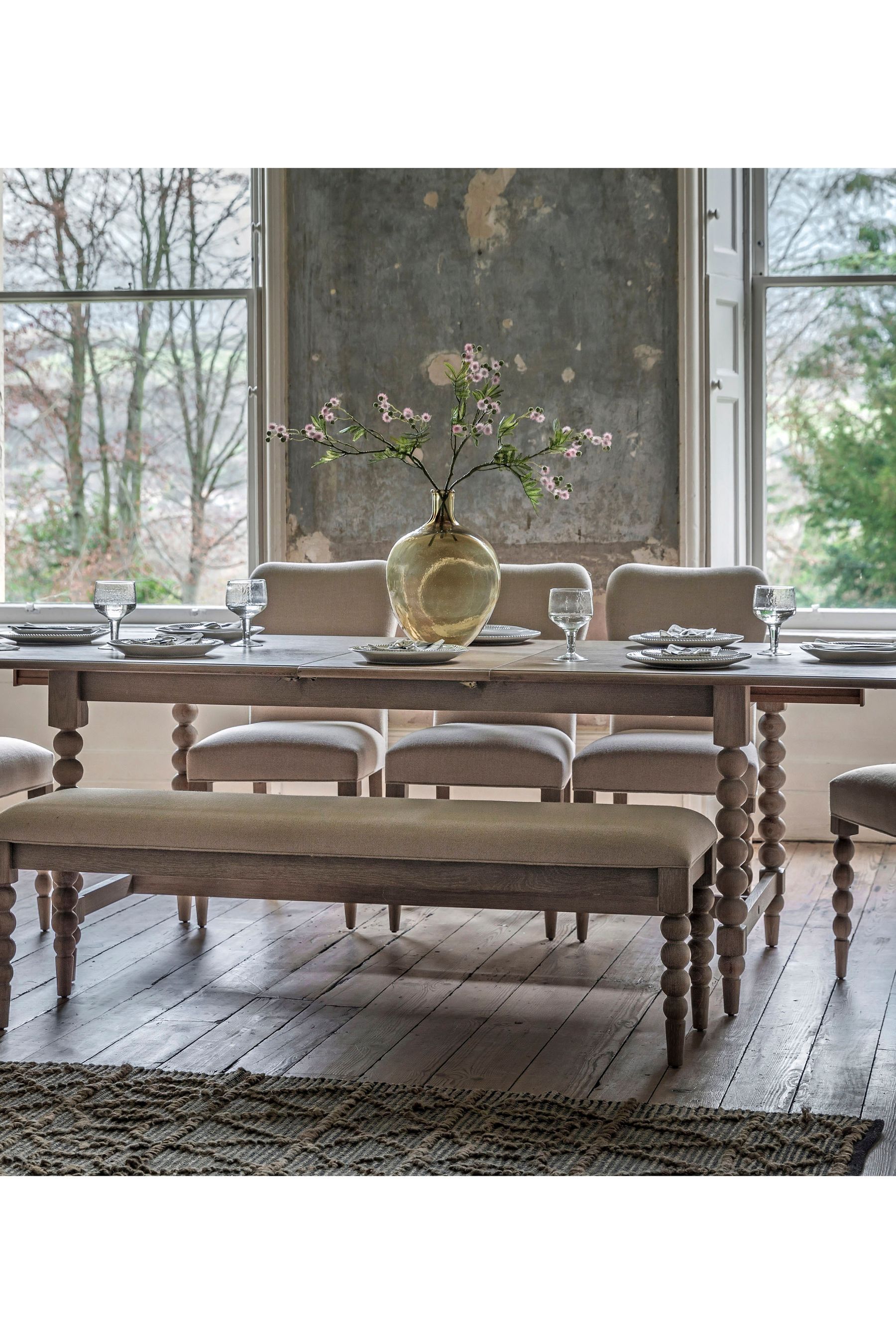 Buy Gallery Home Natural Alston Extendable Dining Table from the Next ...
