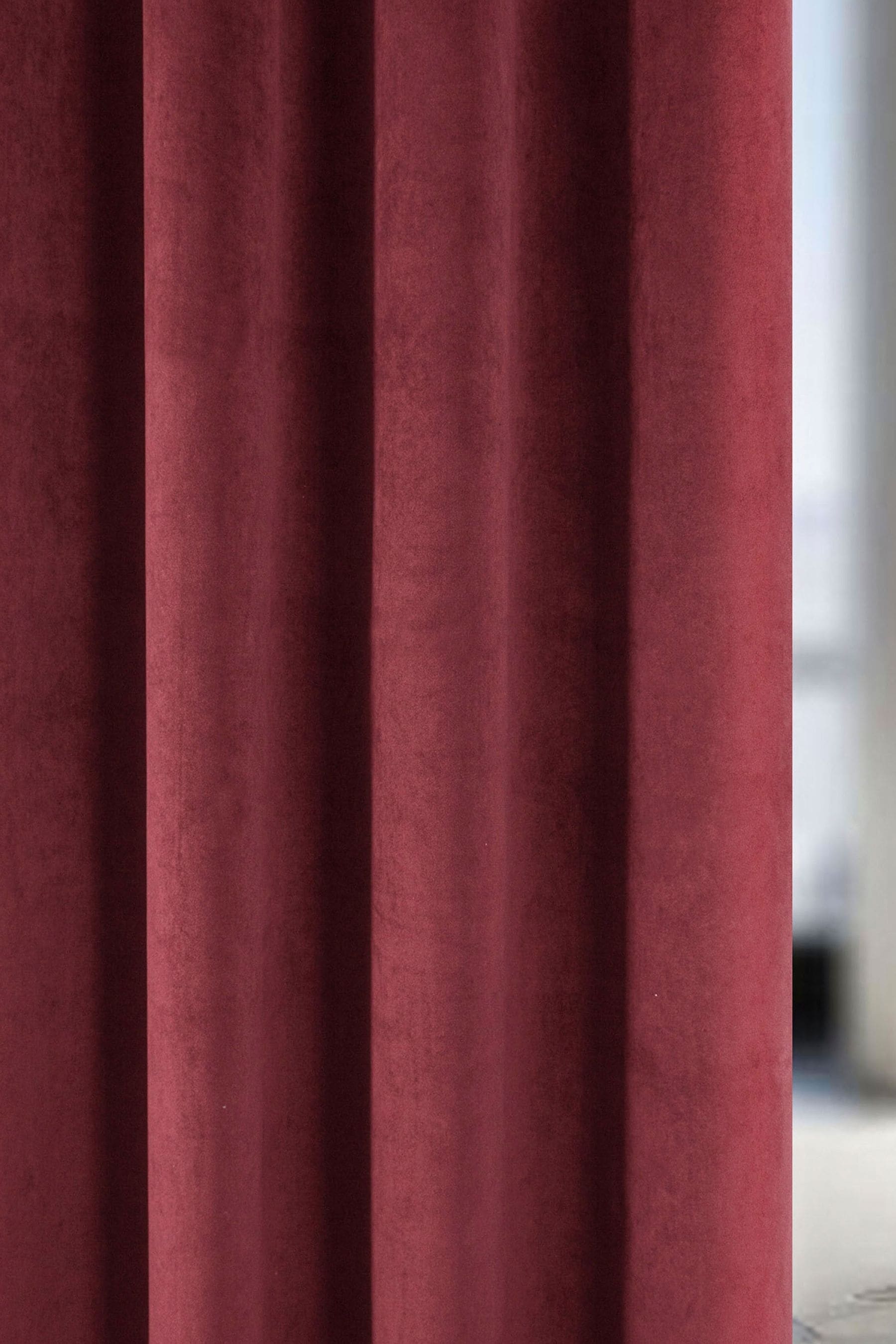 Buy Enhanced Living Red Thermal Blackout Oxford Readymade Curtains from ...