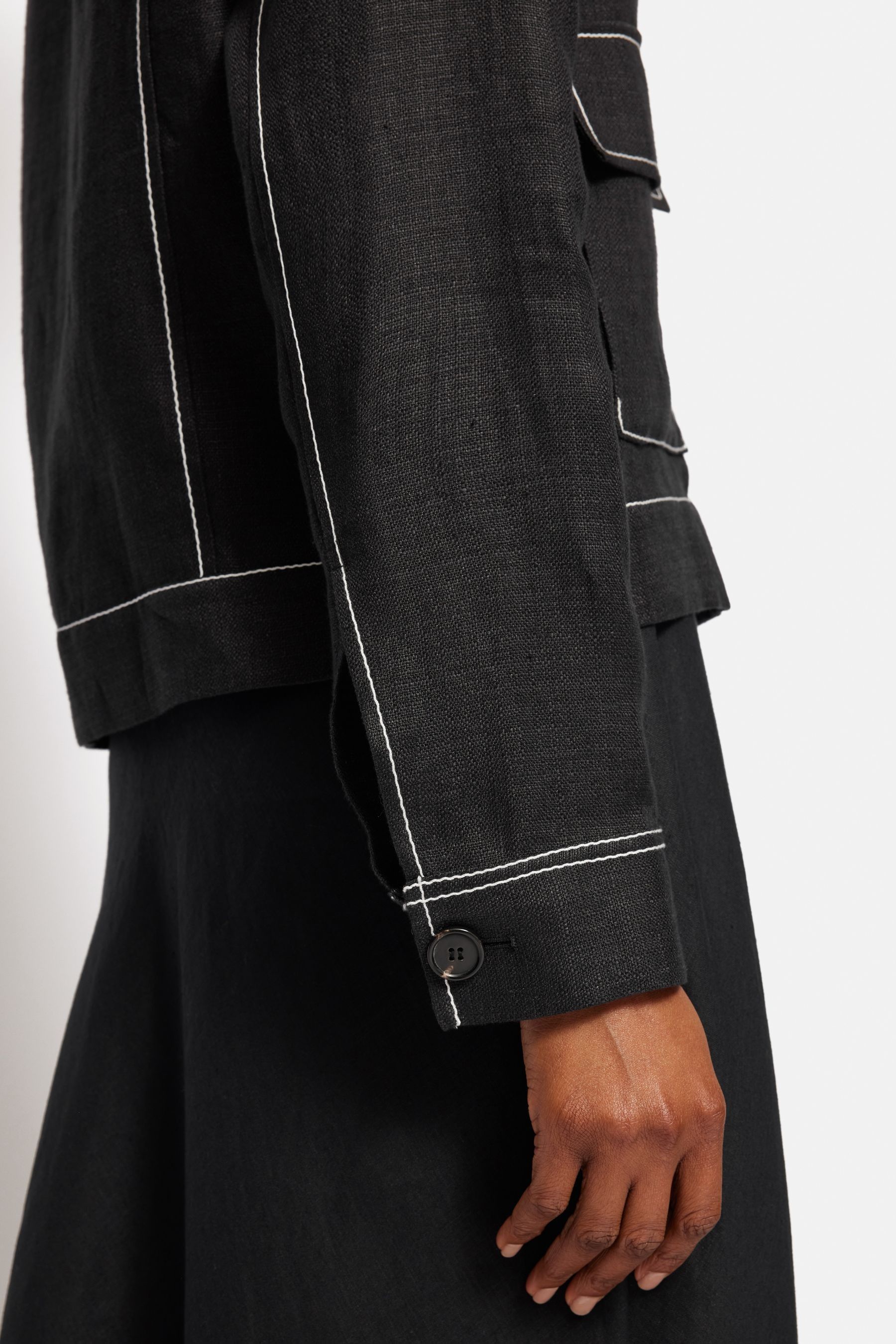 Buy Jigsaw Linen Cropped Utility Jacket from the Next UK online shop