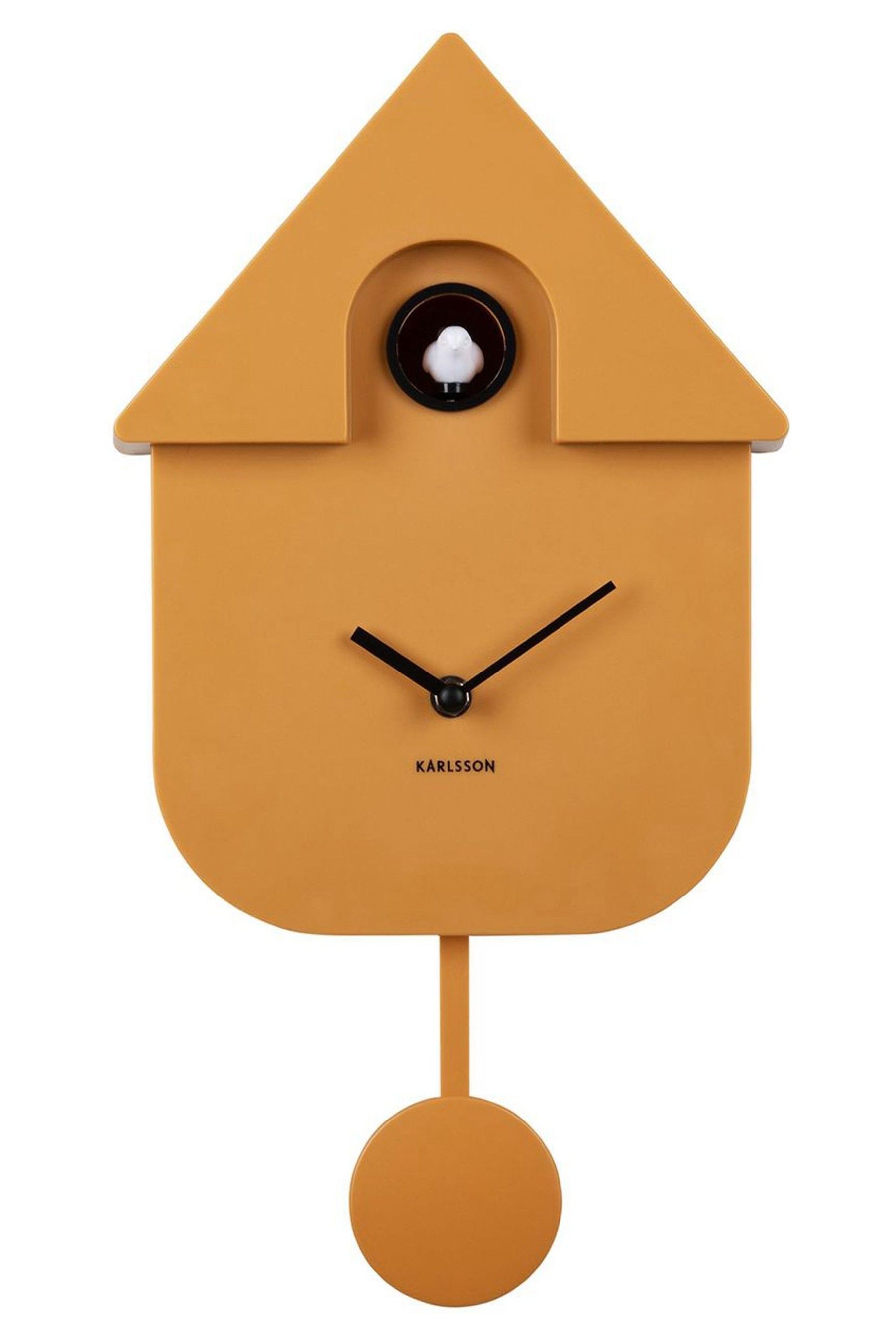 Buy Karlsson Ochre Yellow Modern Cuckoo ABS Wall Clock from the Next UK ...