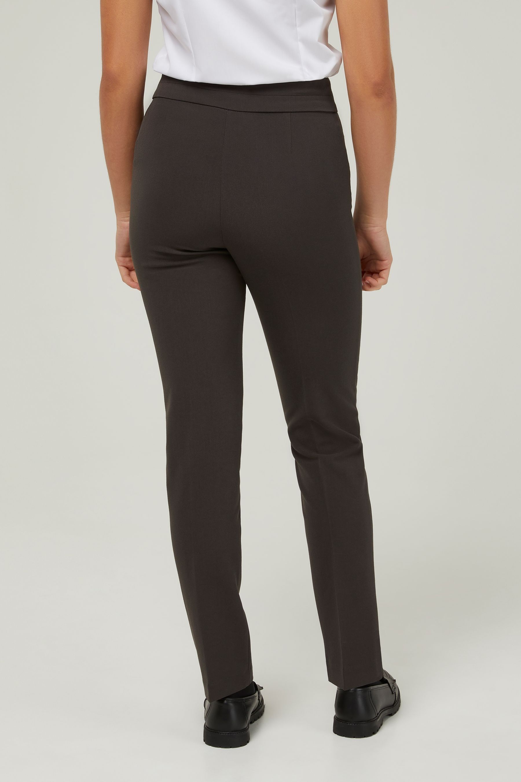 Buy Trutex Straight Leg Twin Pocket Girls Grey School Trousers from the ...