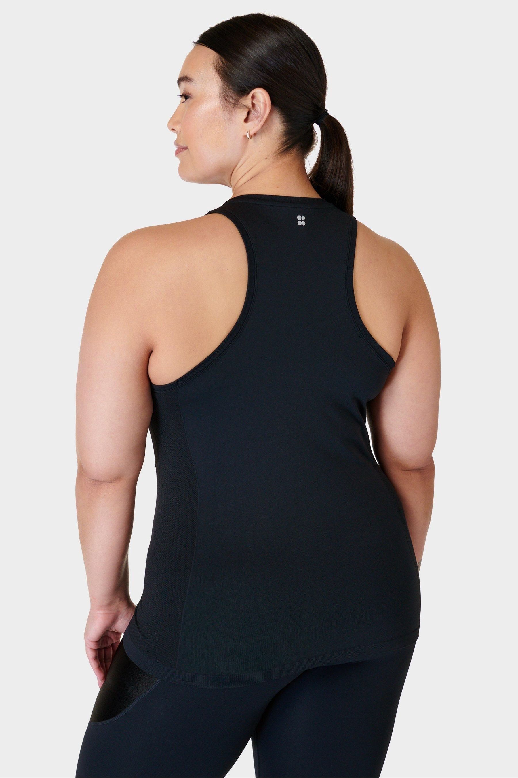 Buy Sweaty Betty Black Athlete Seamless Workout Tank Top from the Next ...