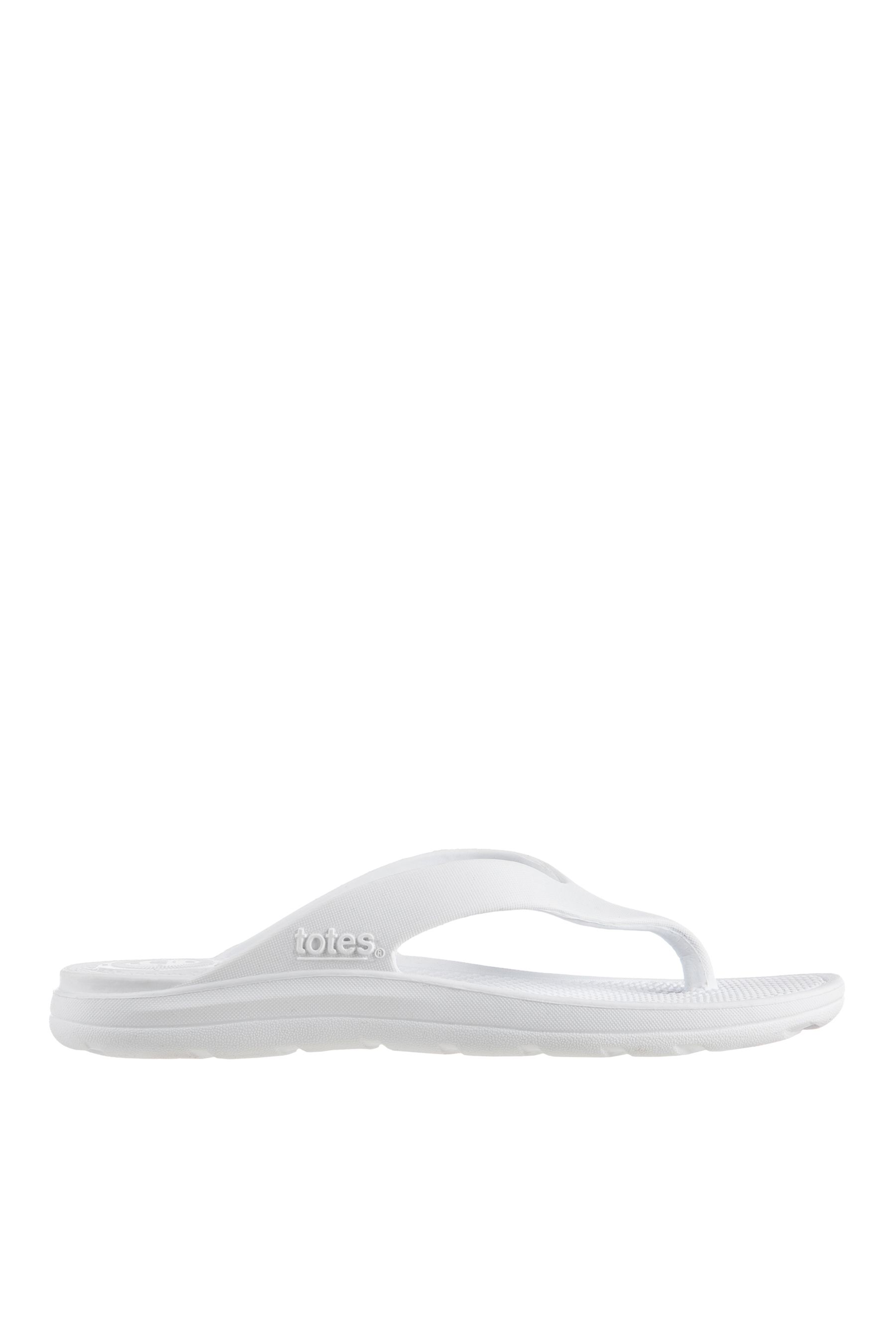Buy Totes White Ladies Solbounce Toe Post Flip Flops Sandals from the ...