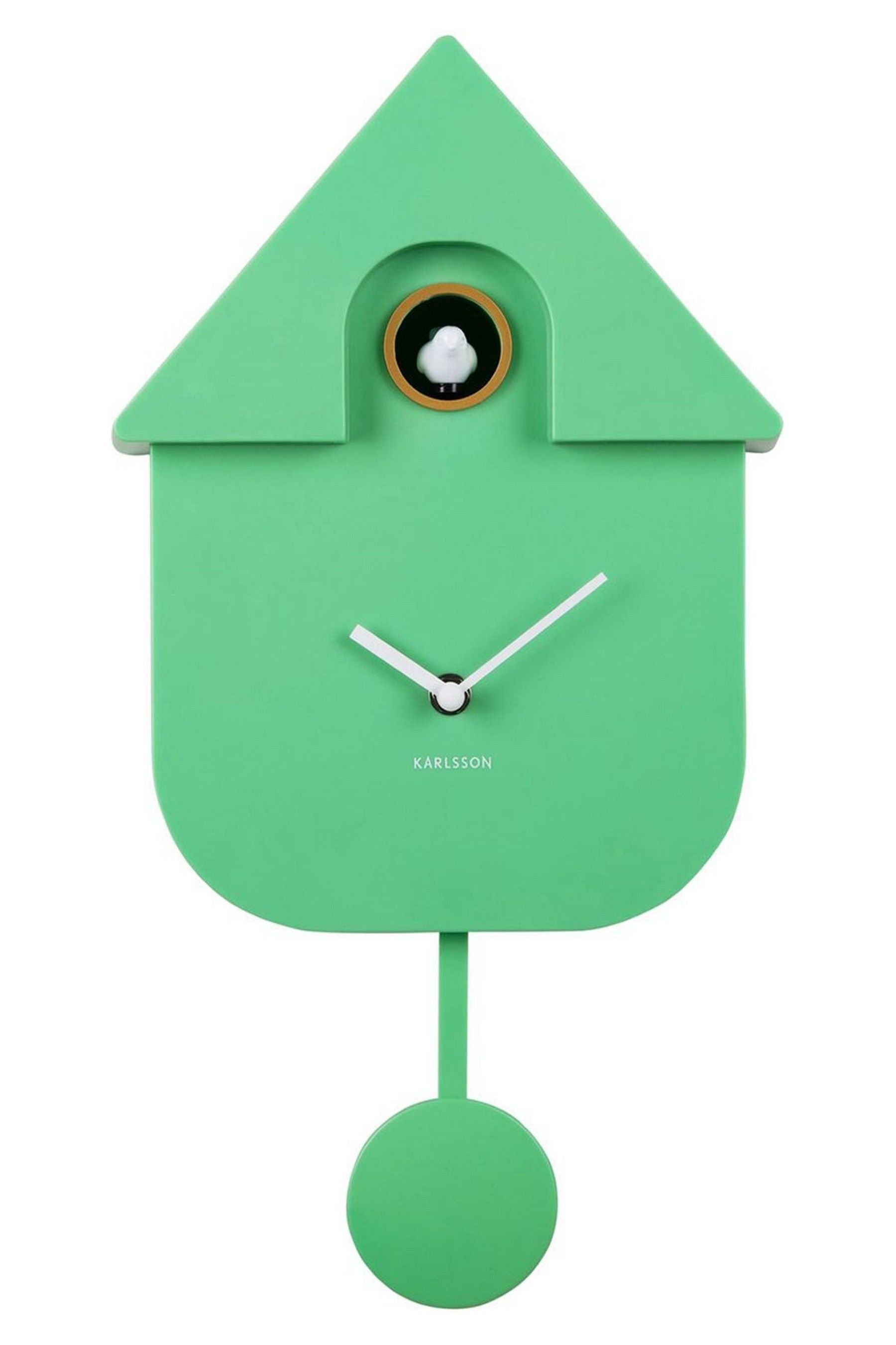 Buy Karlsson Bright Green Modern Cuckoo ABS Wall Clock from the Next UK ...