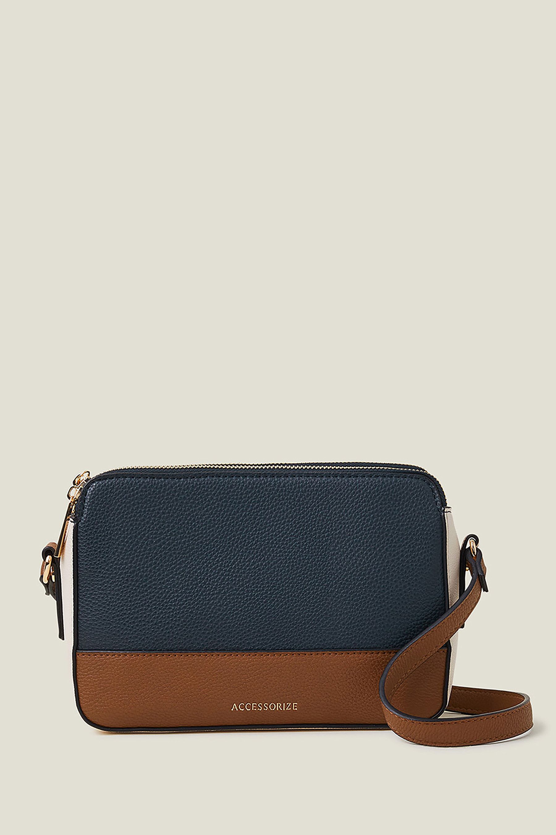 Buy Accessorize Blue Suedette Classic Cross-Body Bag from the Next UK ...