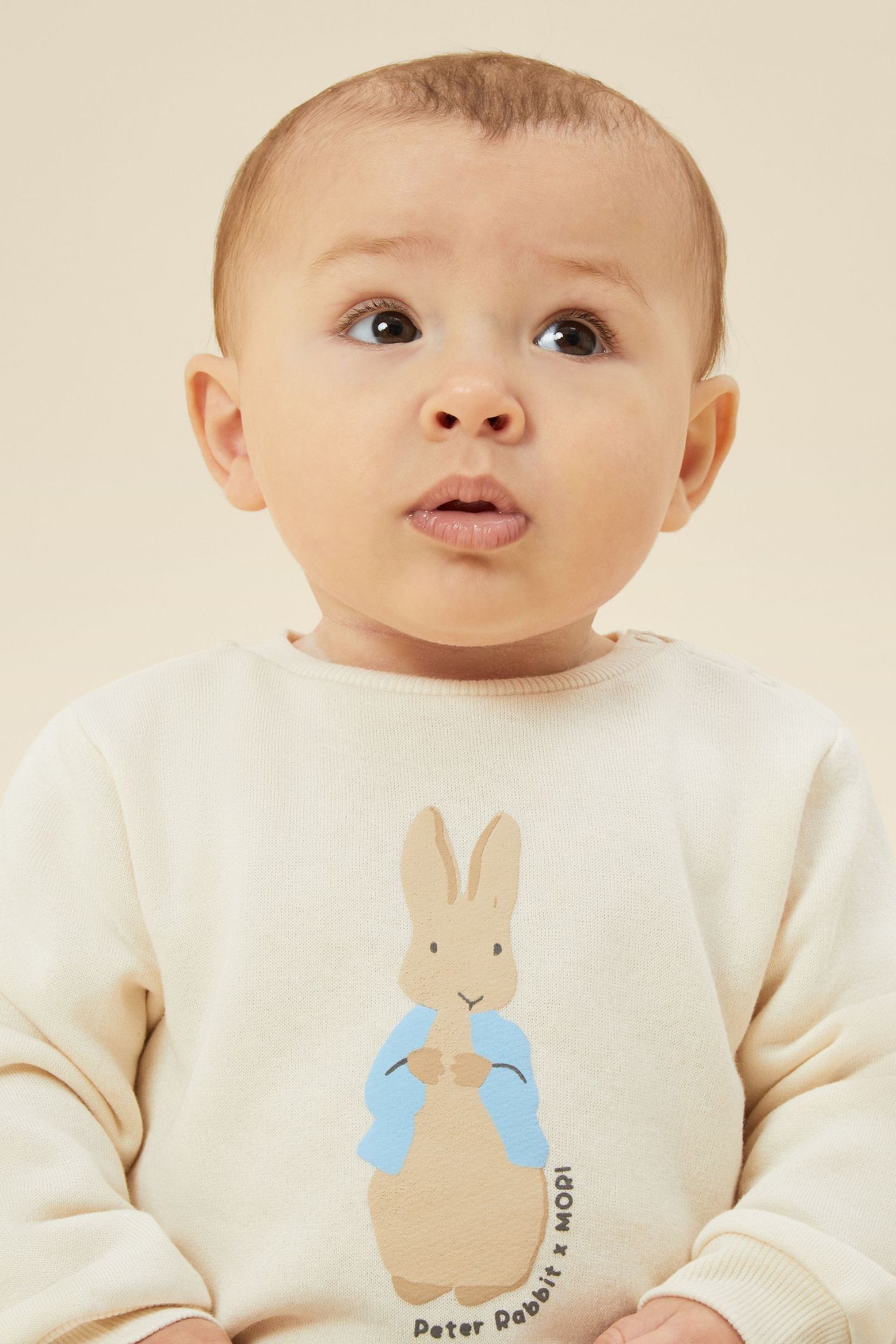 Buy MORI Cream Peter Rabbit Placement Print Sweatshirt from Next Australia