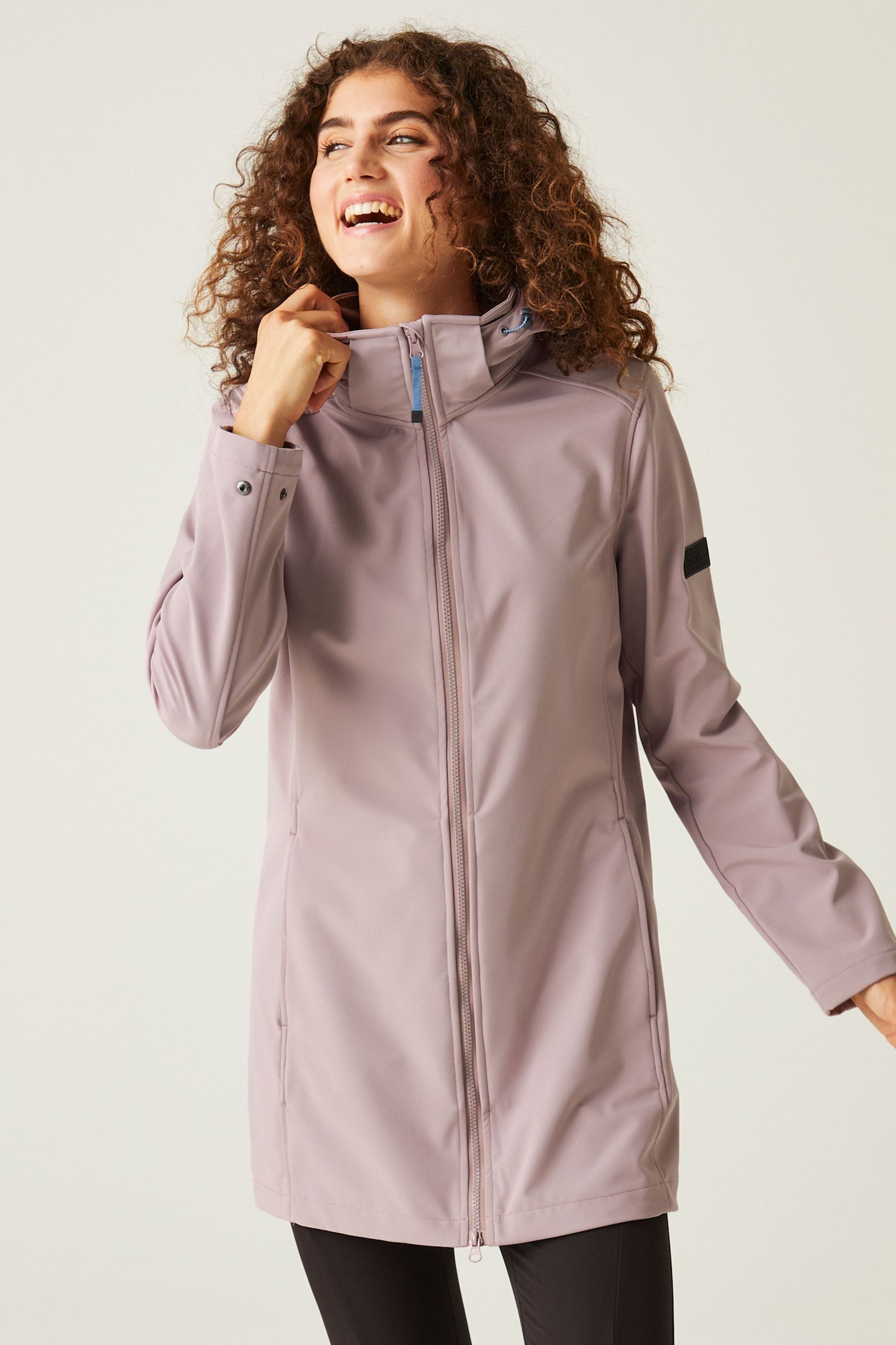 Buy Regatta Purple Carisbrooke Waterproof Longline Softshell Jacket ...