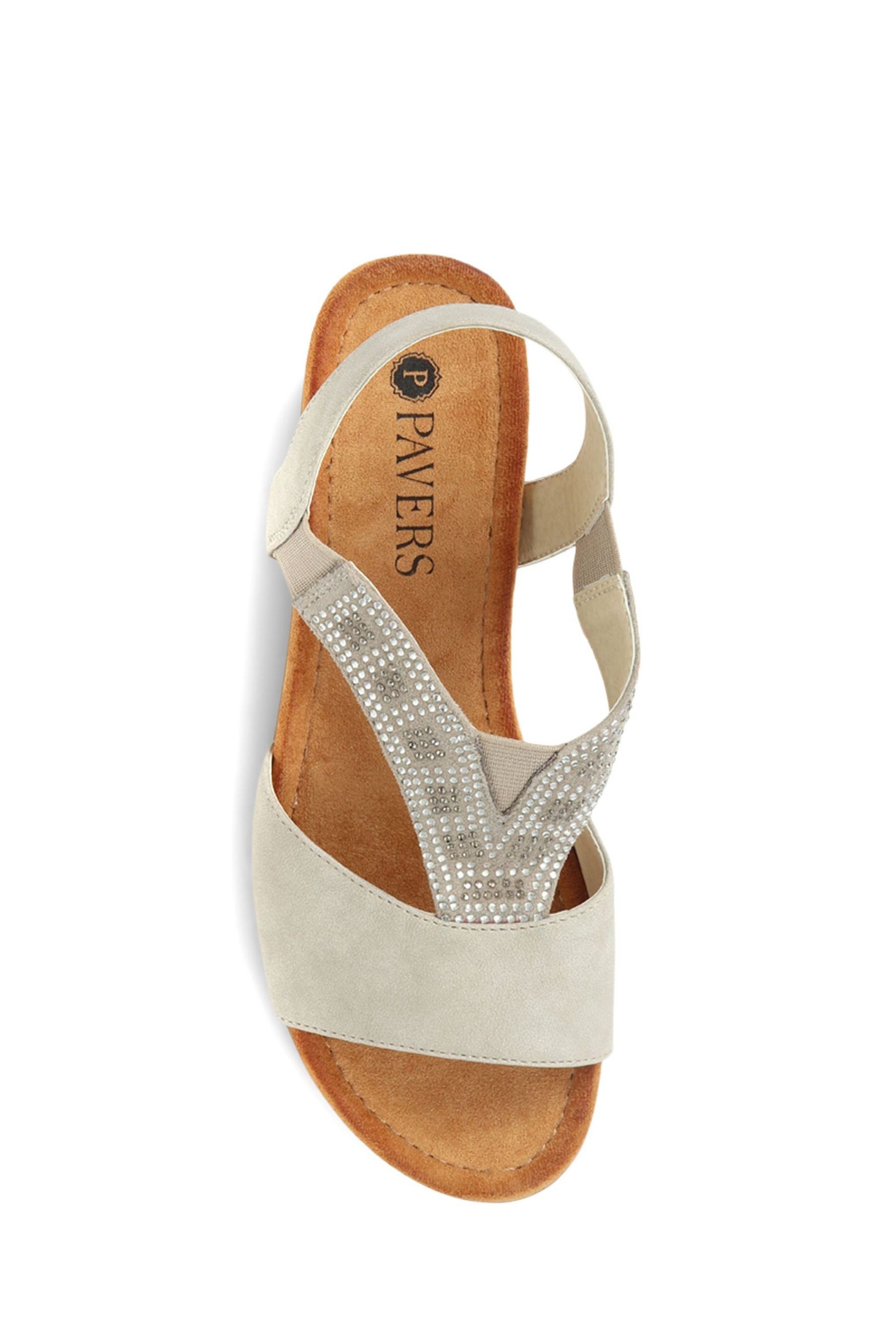 Buy Pavers Natural Heeled Slingback Sandals from the Next UK online shop