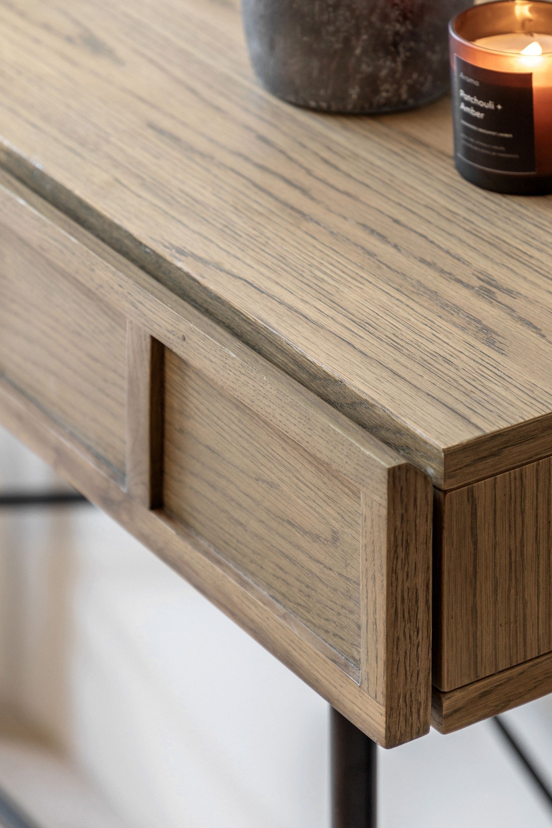 Buy Gallery Home Brown Dalry 2 Drawer Console Table from the Next UK ...