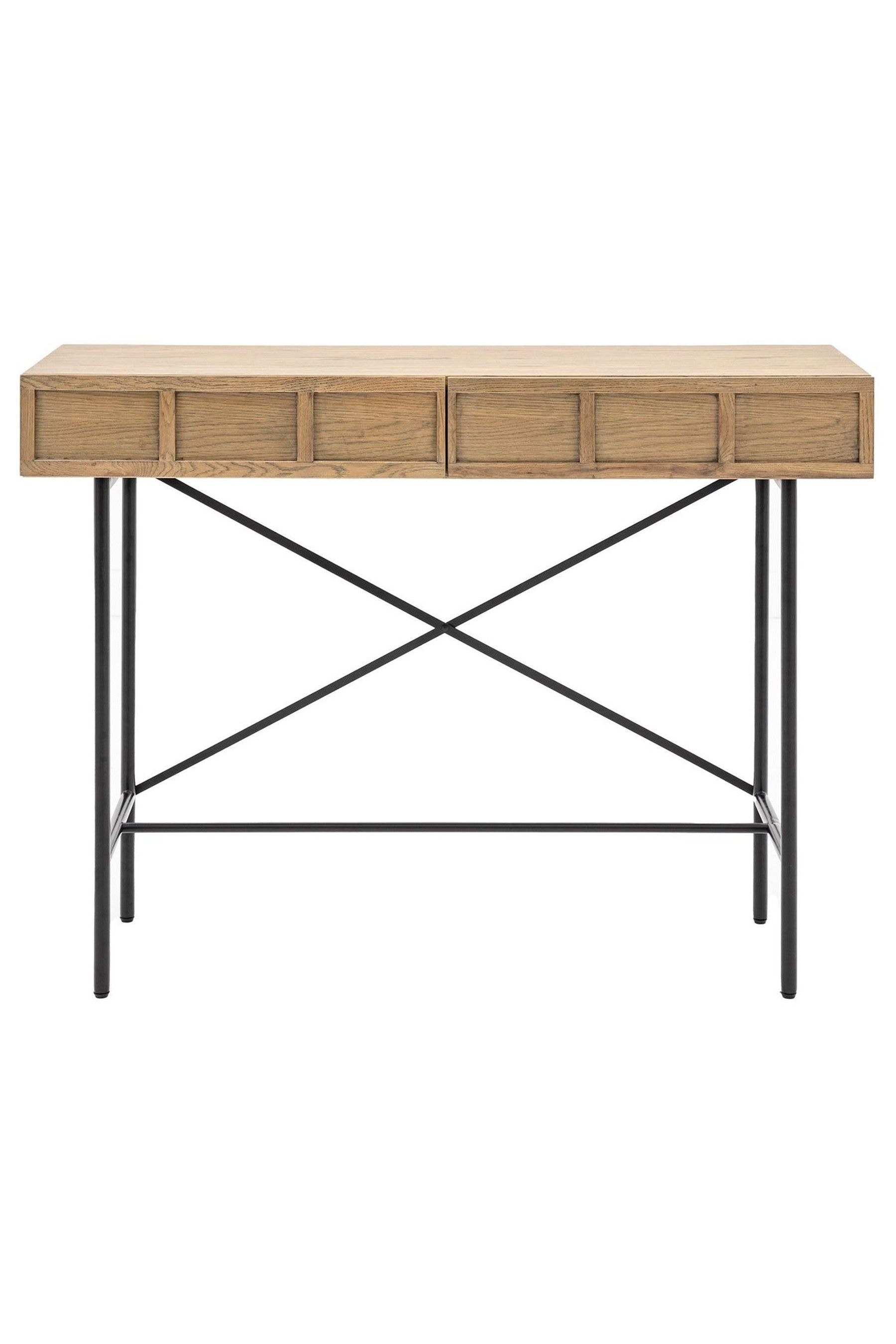 Buy Gallery Home Brown Dalry 2 Drawer Console Table from the Next UK ...