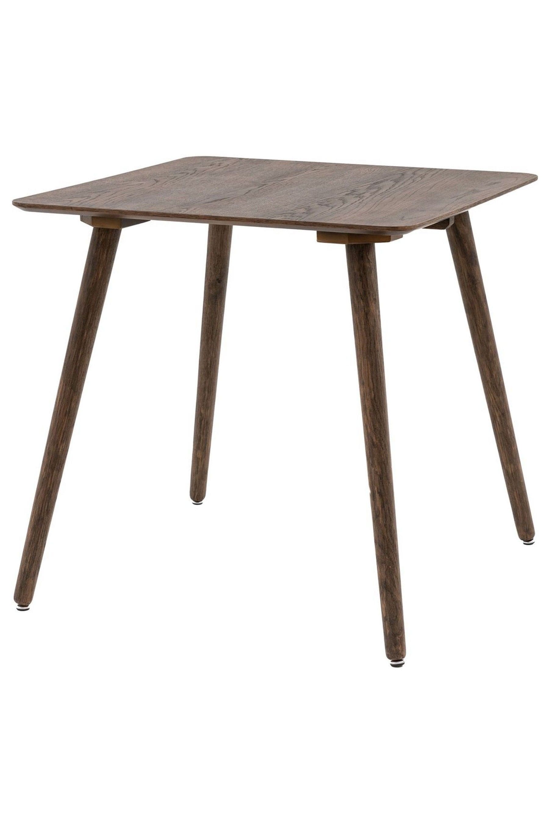 Buy Gallery Home Dark Wood Temara Oak Style 4 Seater Square Dining ...