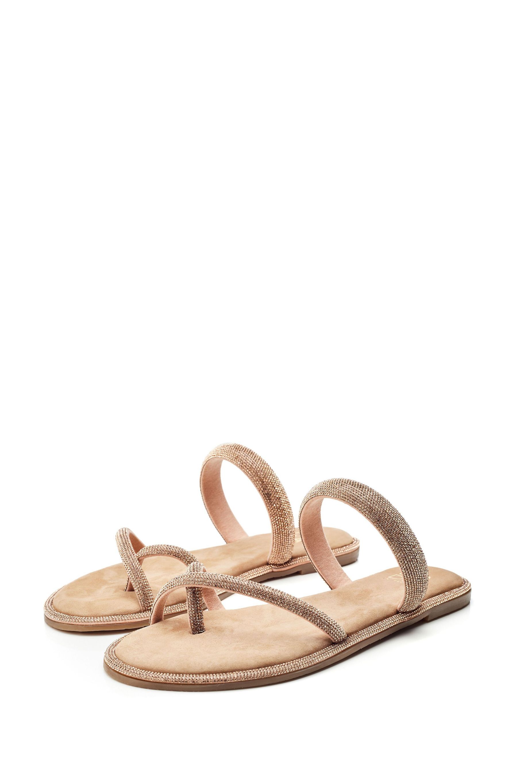 Buy Moda in Pelle Ottie Toe Loop Glitz Sliders from the Next UK online shop