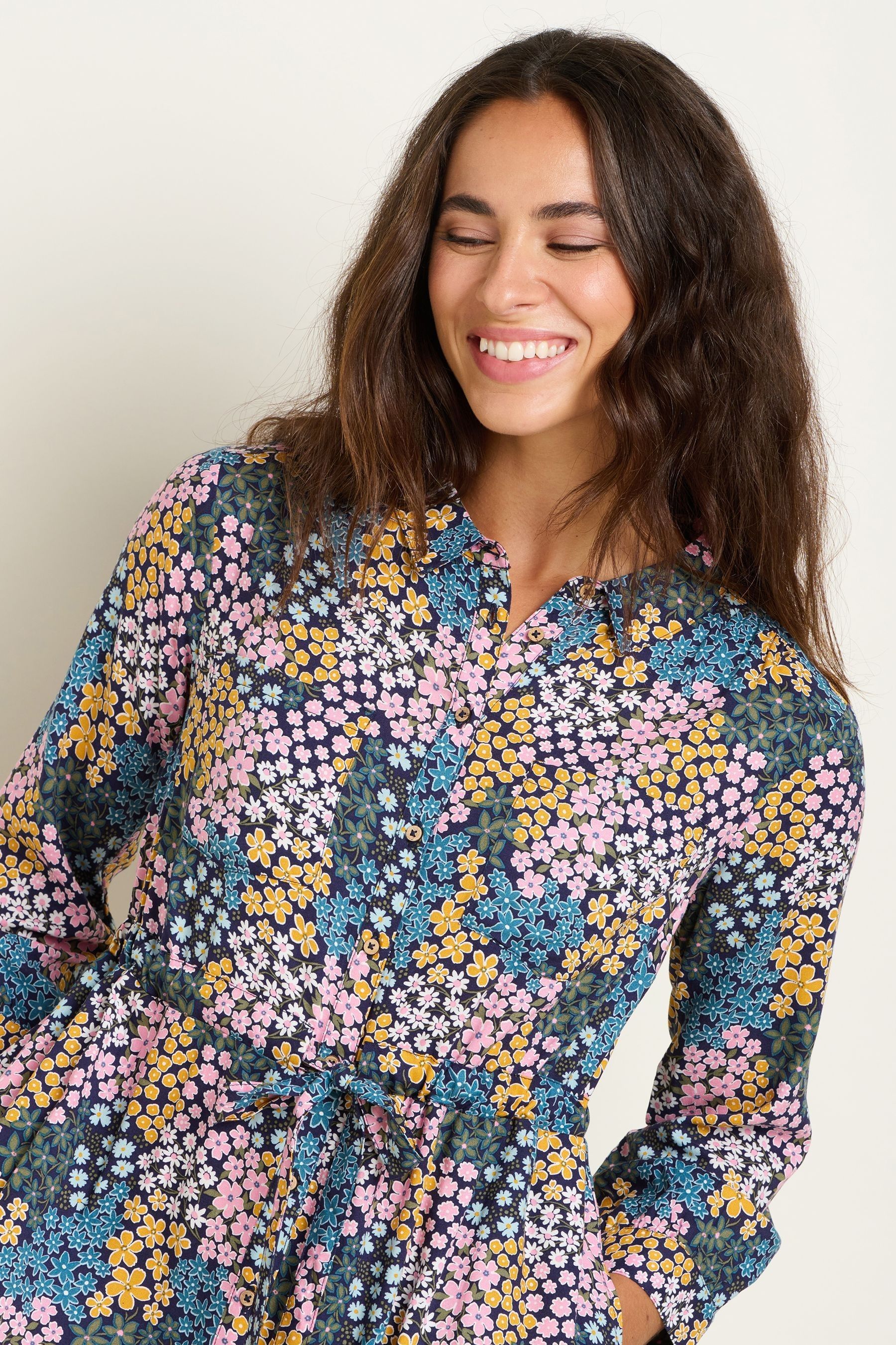 Buy Brakeburn Blue Wildflower Meadow Shirt Dress from the Next UK ...