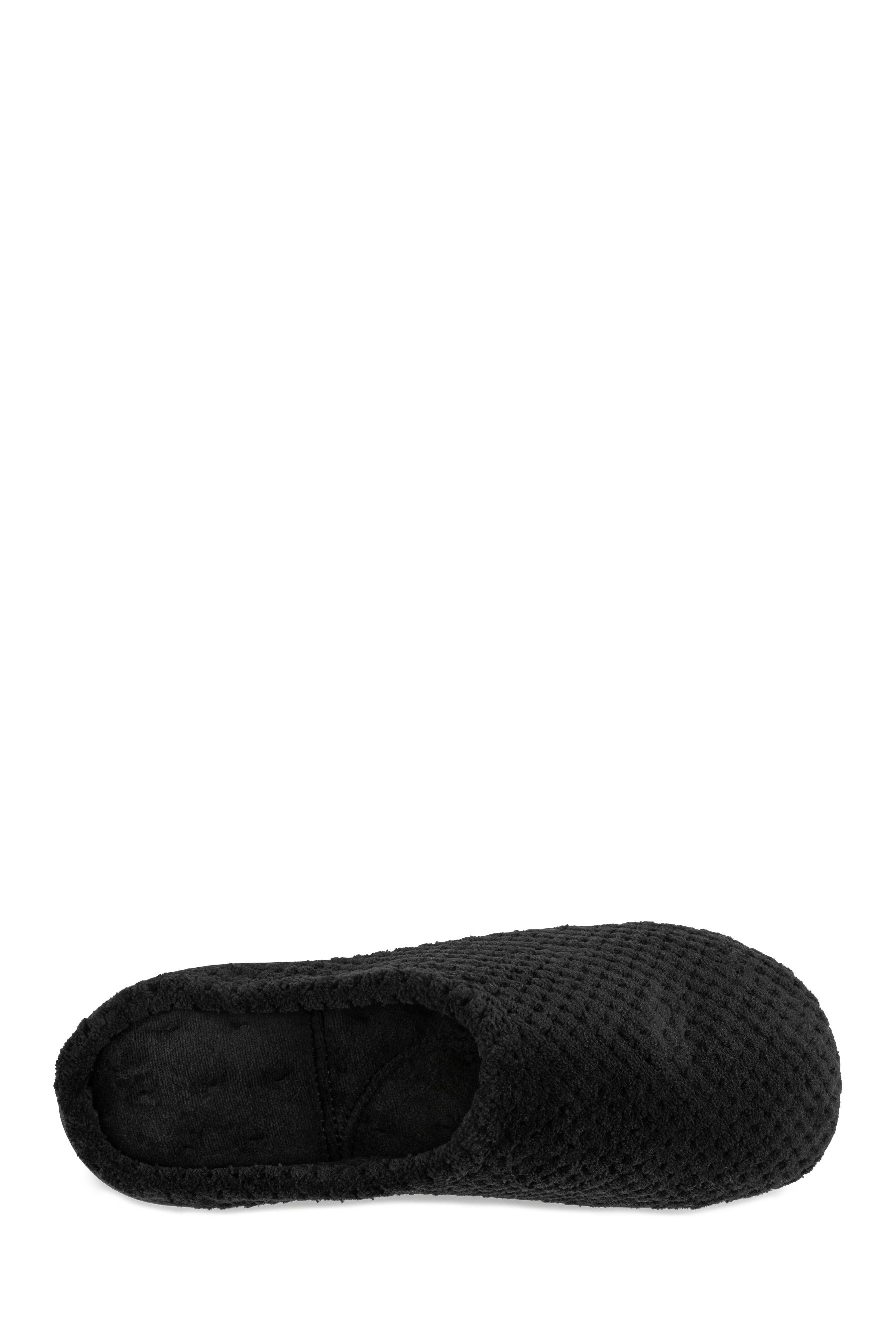 Buy Totes Black Isotoner Popcorn Terry Mules Slippers from the Next UK ...