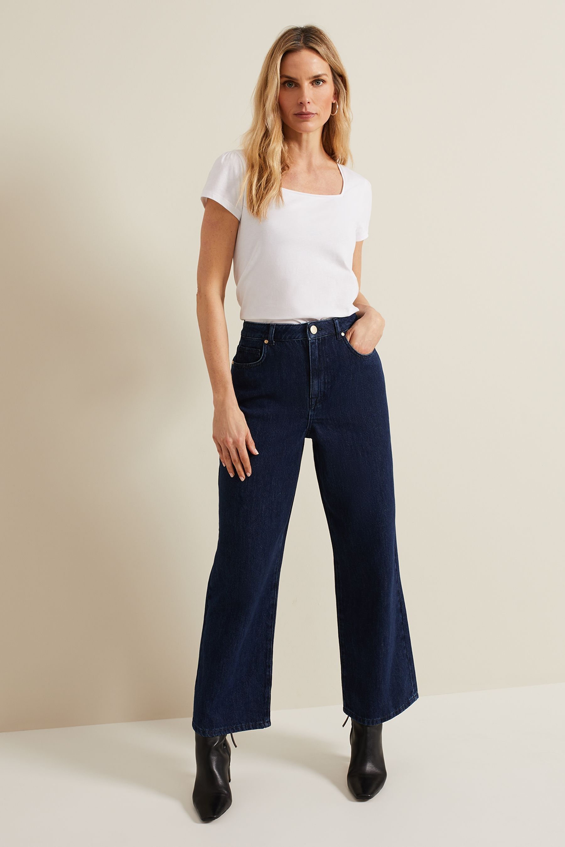 Buy Phase Eight White Square Neck Bella Top from the Next UK online shop