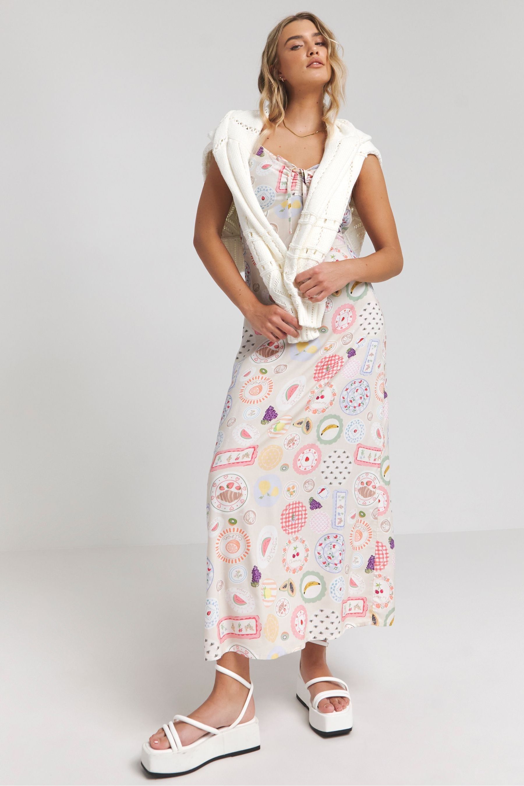 Buy Simply Be Pink Tie Front Midi Dress from the Next UK online shop