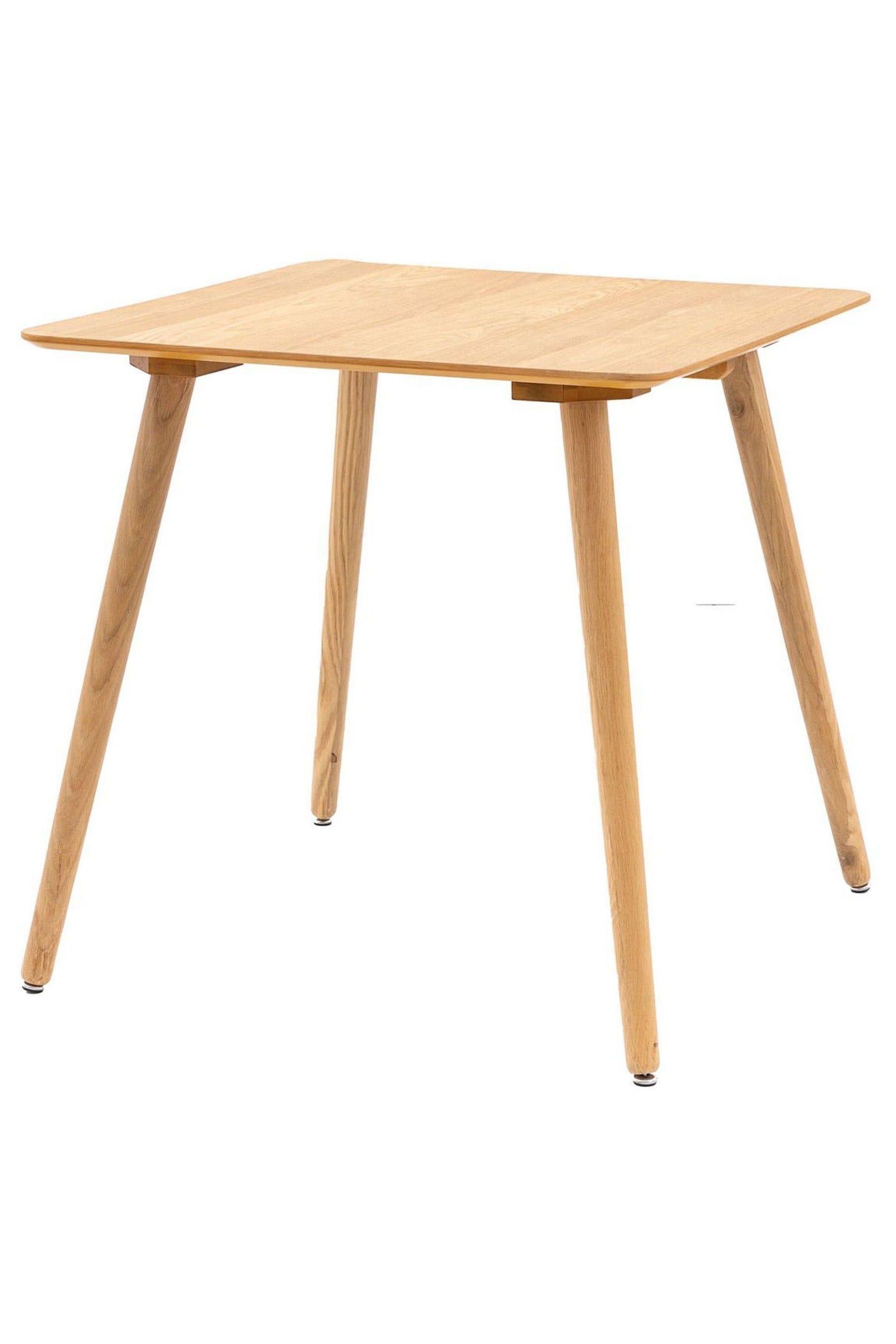 Buy Gallery Home Natural Temara Oak Style 4 Seater Square Dining Table ...