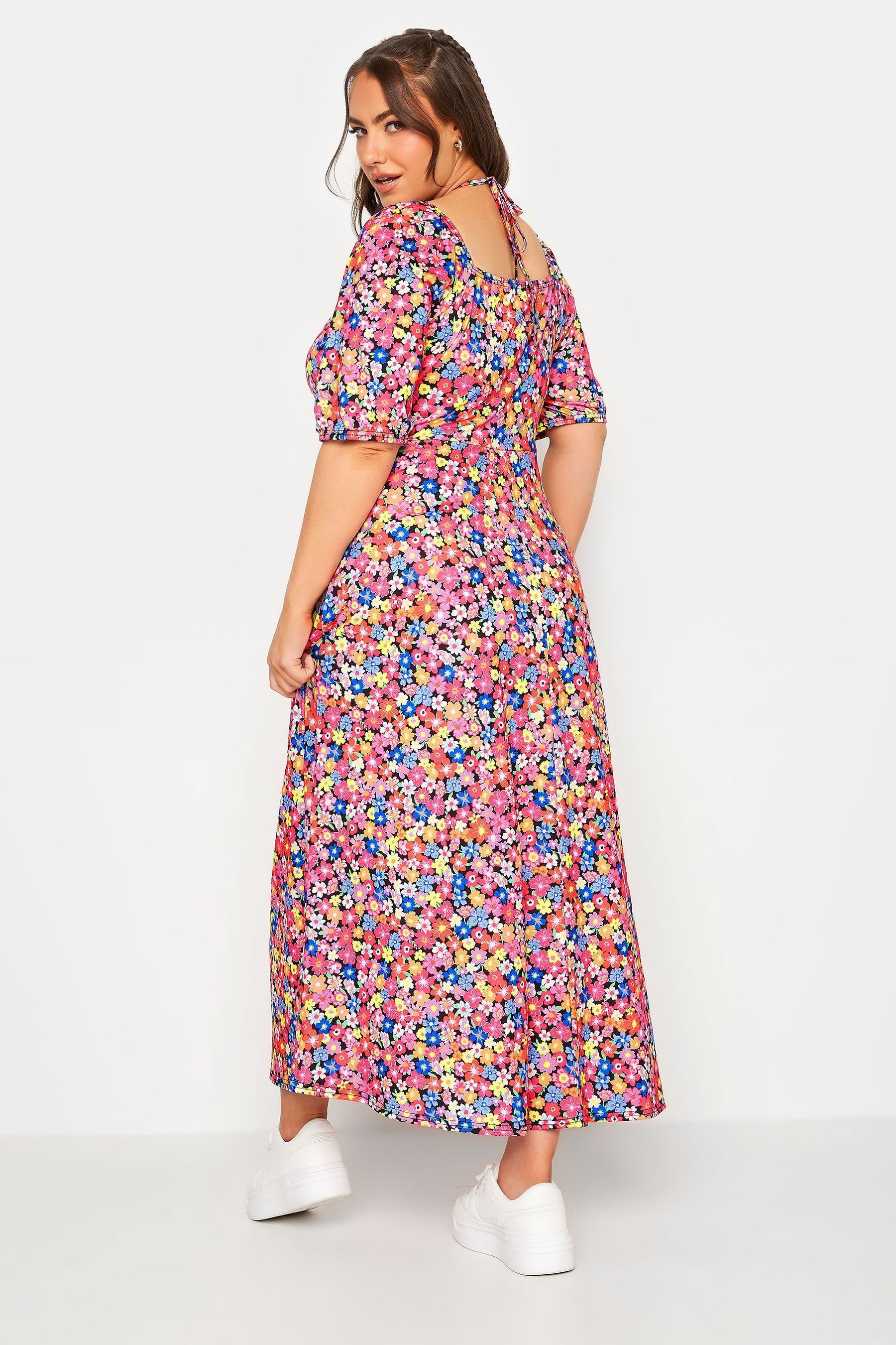 Buy Yours Curve Black Limited Tie Maxi Dress from the Next UK online shop