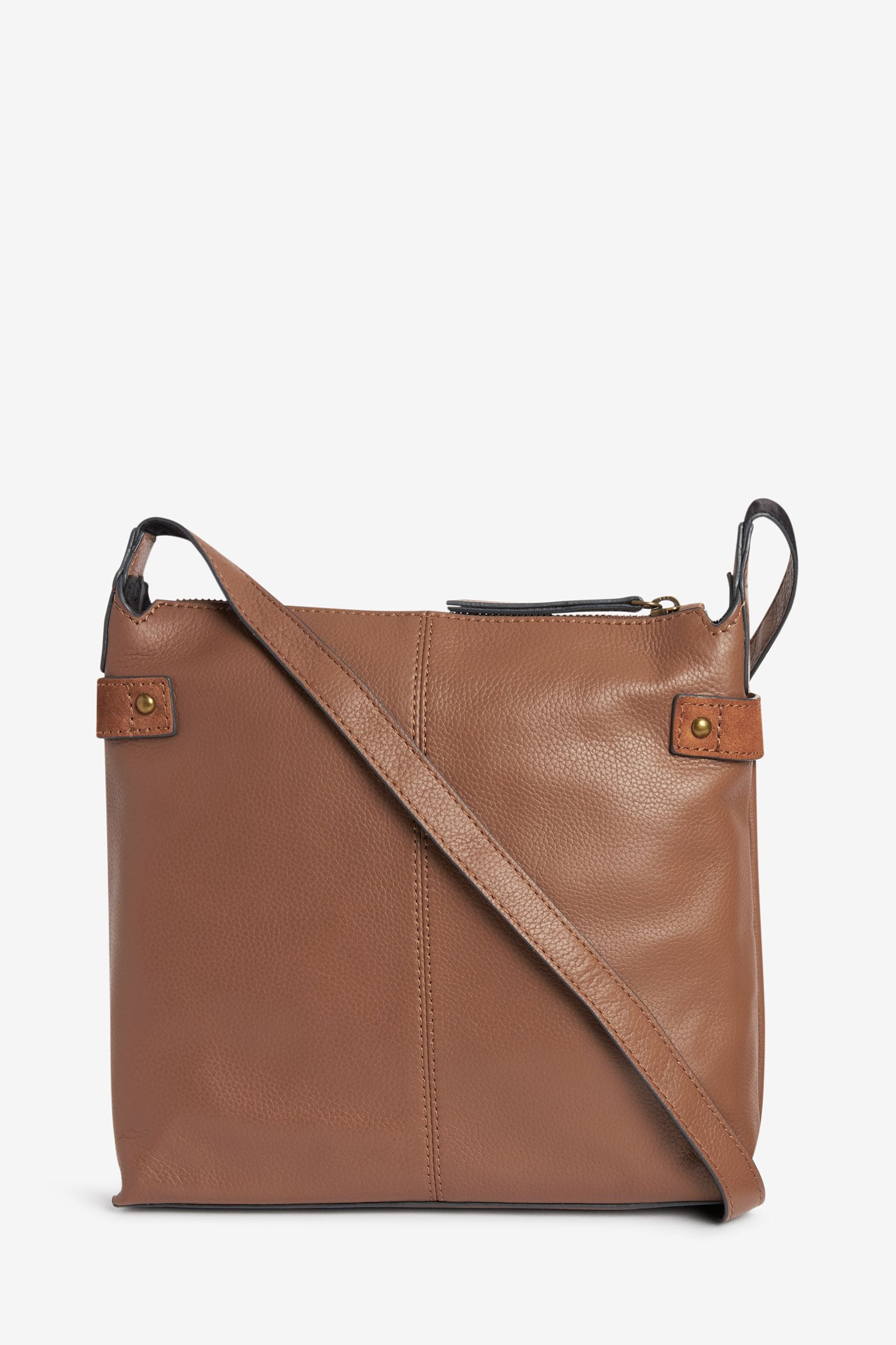 Buy Tan Brown Leather Pocket Messenger Bag from the Next UK online shop