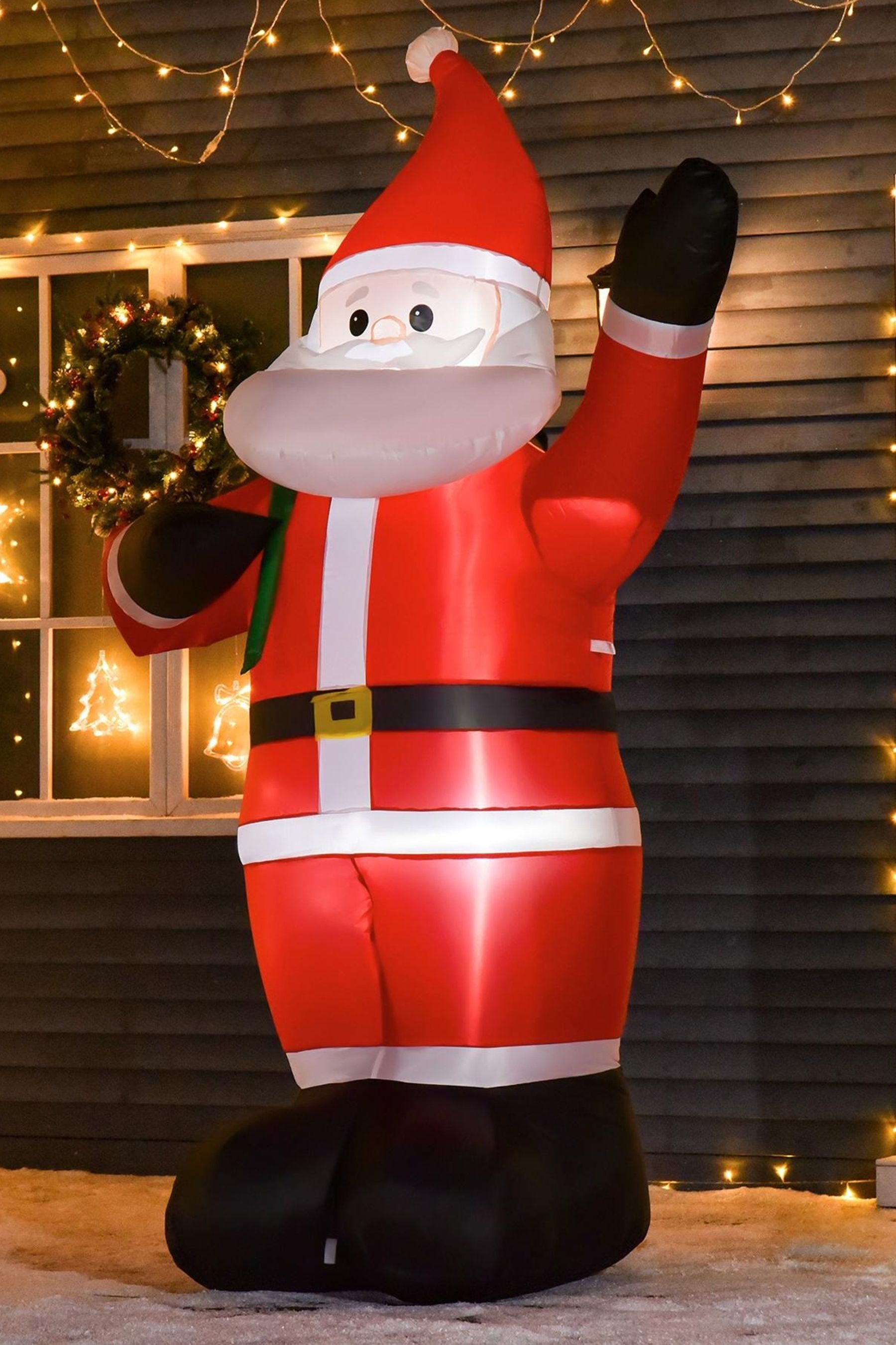 Buy Homcom 8FT Inflatable Santa Claus with Presents from the Next UK ...
