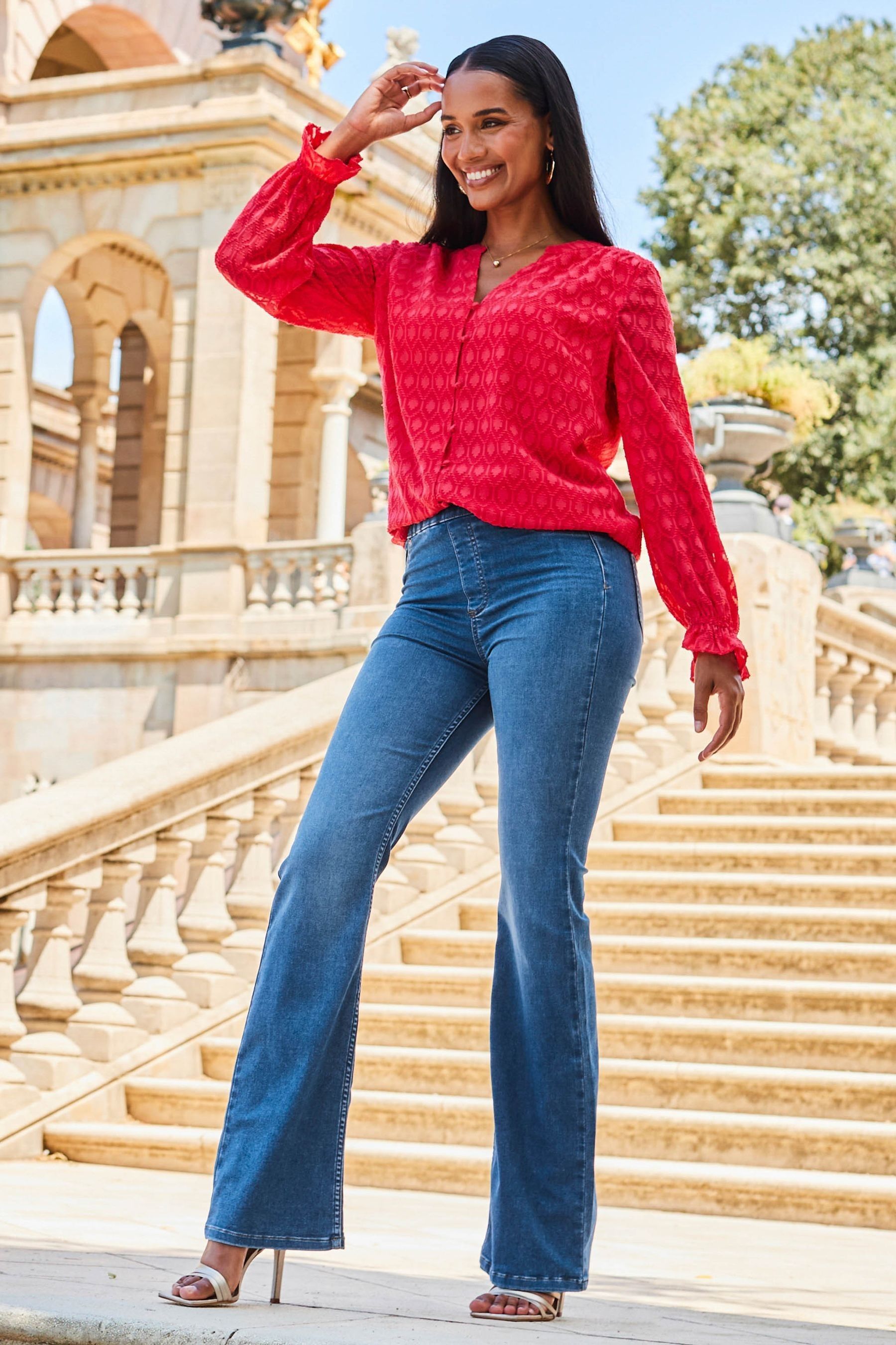 Buy Sosandar Red Sequin Top from the Next UK online shop