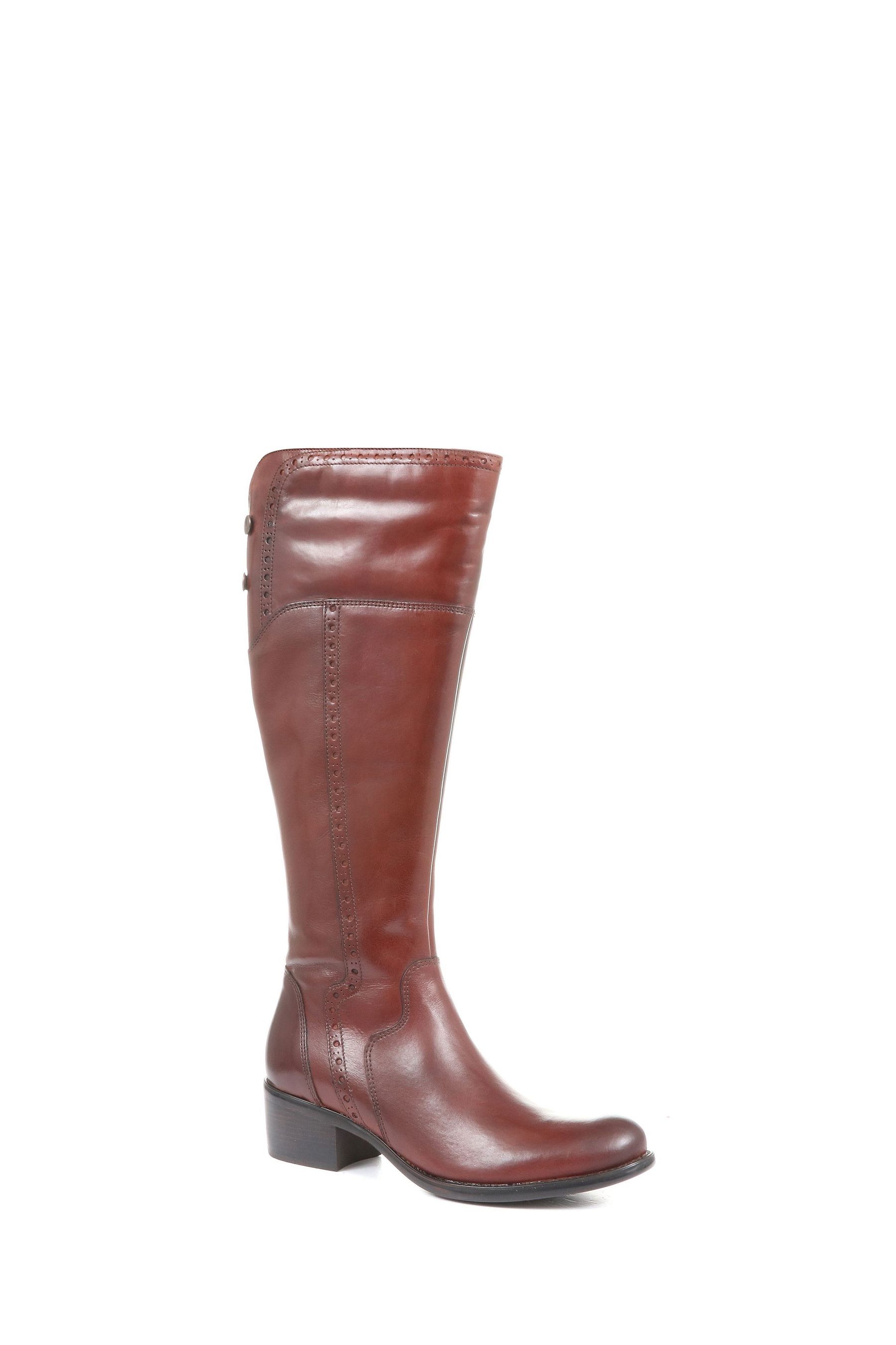 Buy Jones Bootmaker Rachel Brown Leather Rider Boots from the Next UK ...