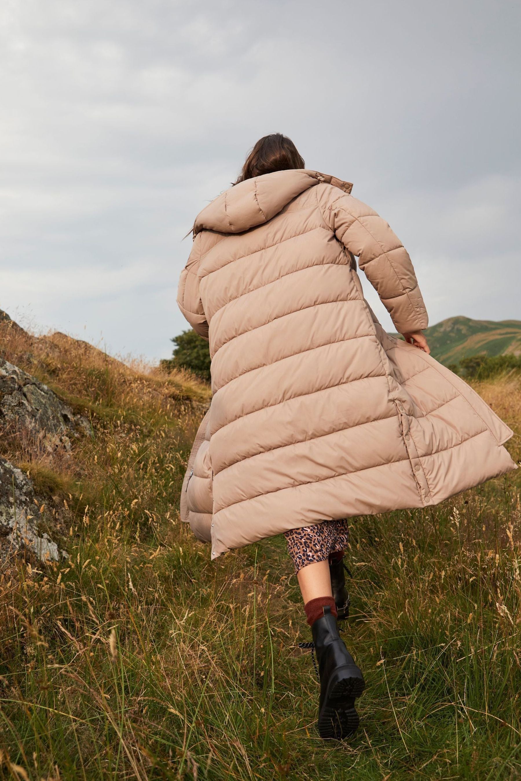 Buy Joules Brown Elberry Long Super Puffer Jacket from Next Ireland