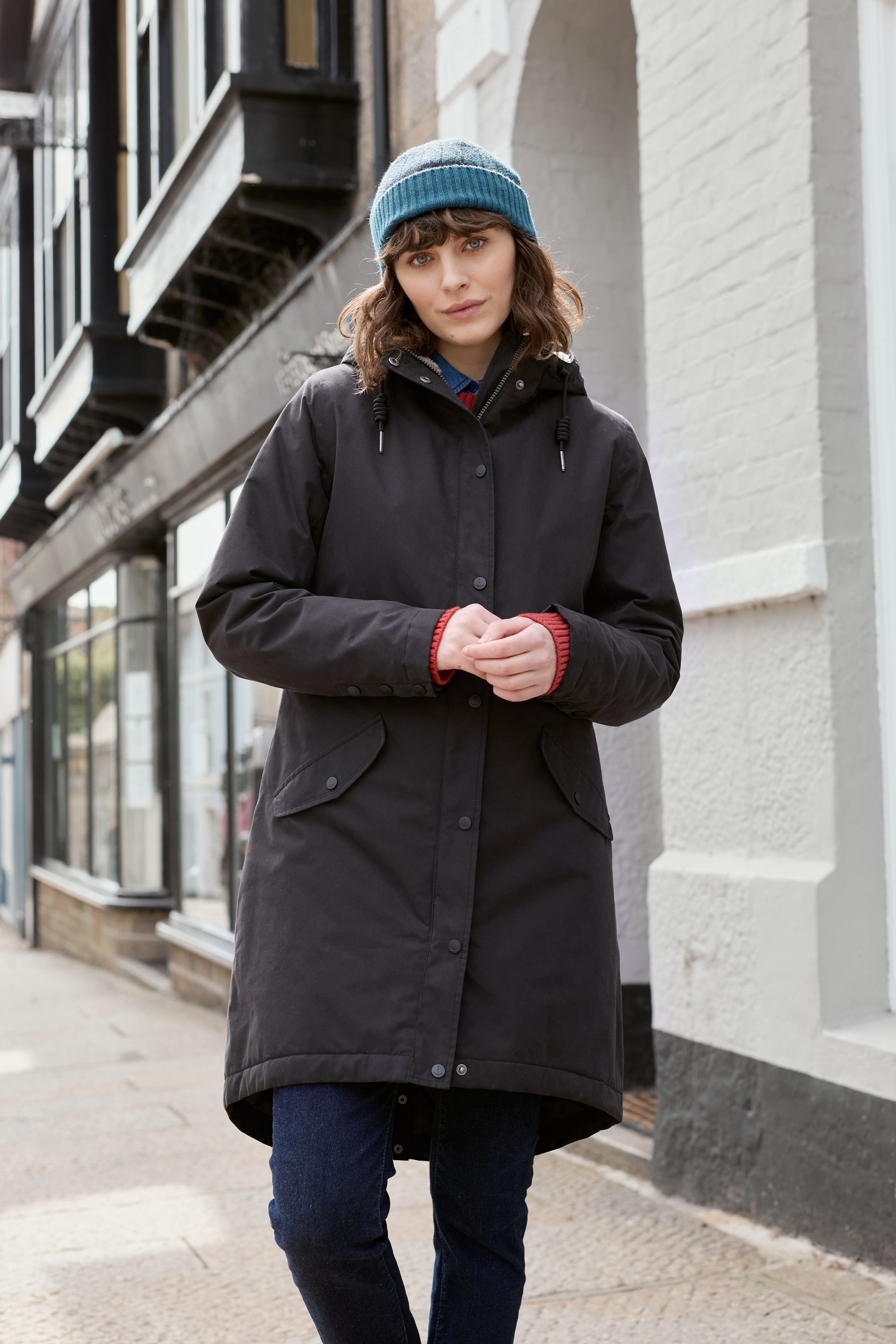 Buy Seasalt Cornwall Black Tall Waterproof Plant Hunter Coat from the ...