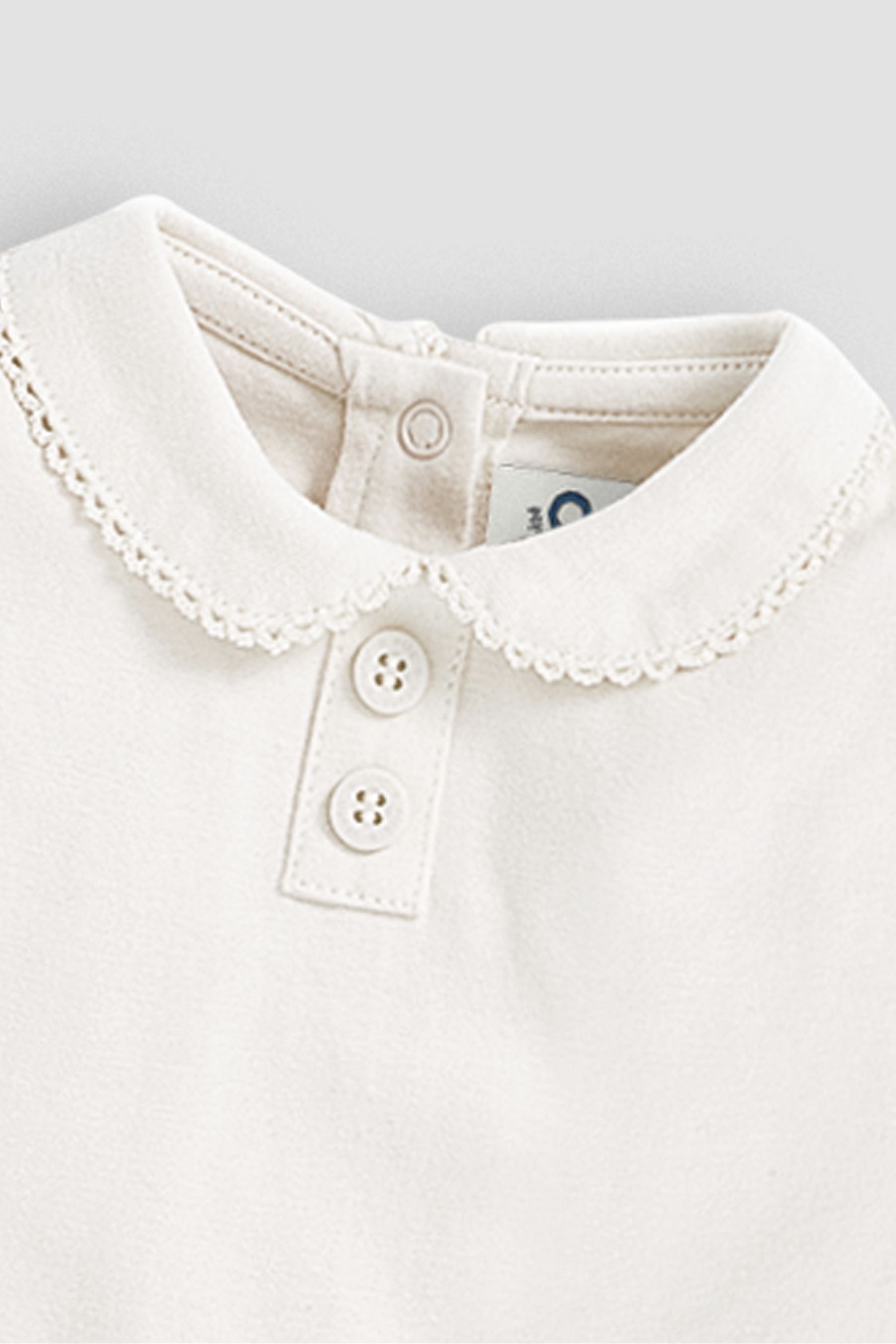 Buy JoJo Maman Bébé Cream Plain Peter Pan Top from the Next UK online shop