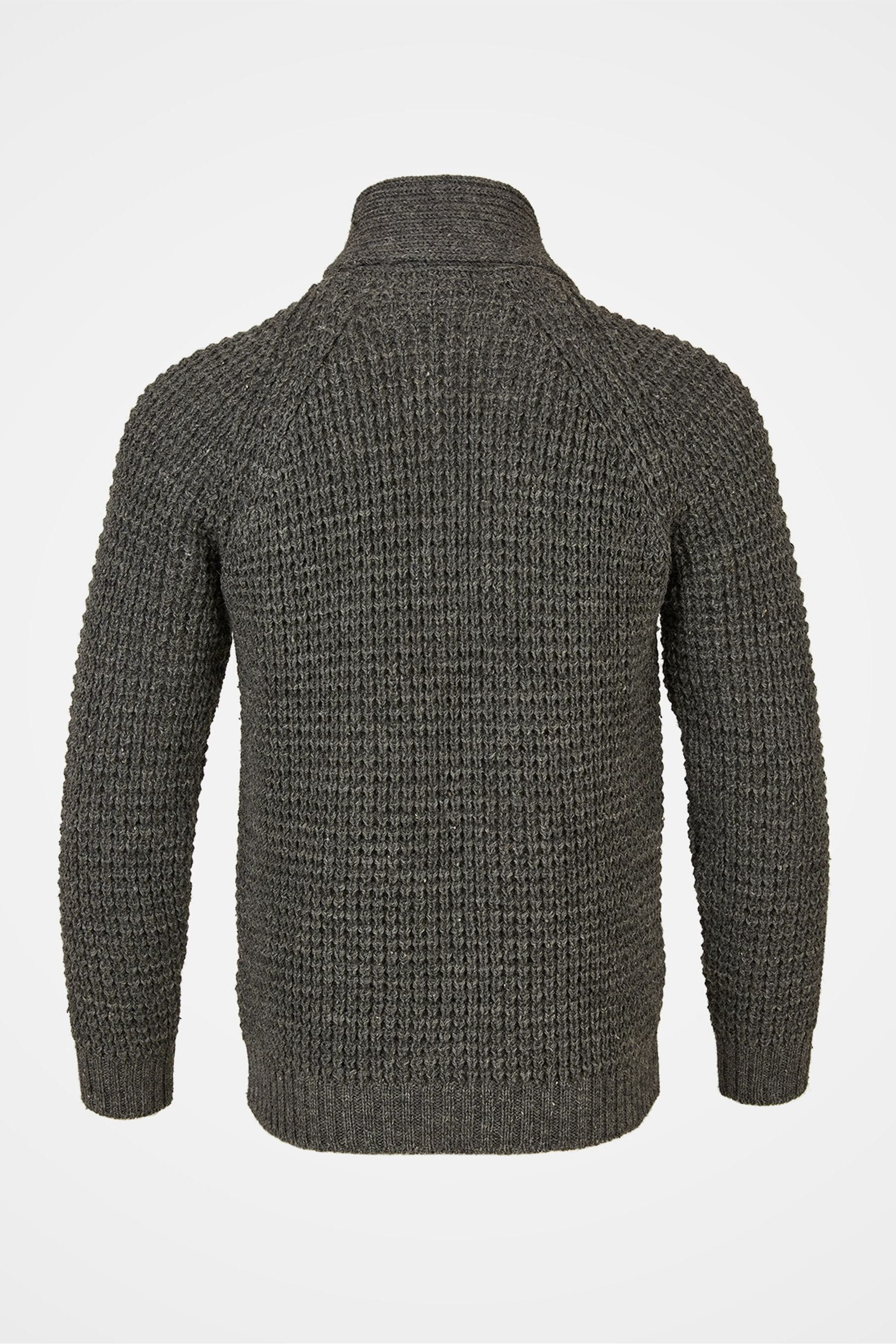 Buy Celtic & Co. Mens Blue Waffle Stitch Cardigan from the Next UK ...